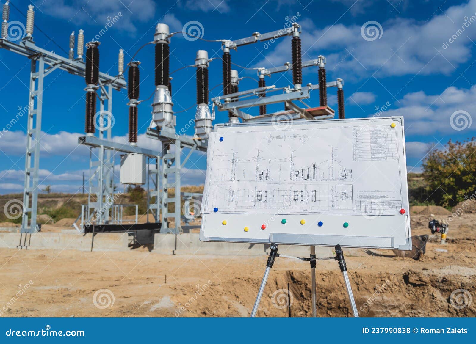 Different Sections of the Construction of a Power Transmission ...