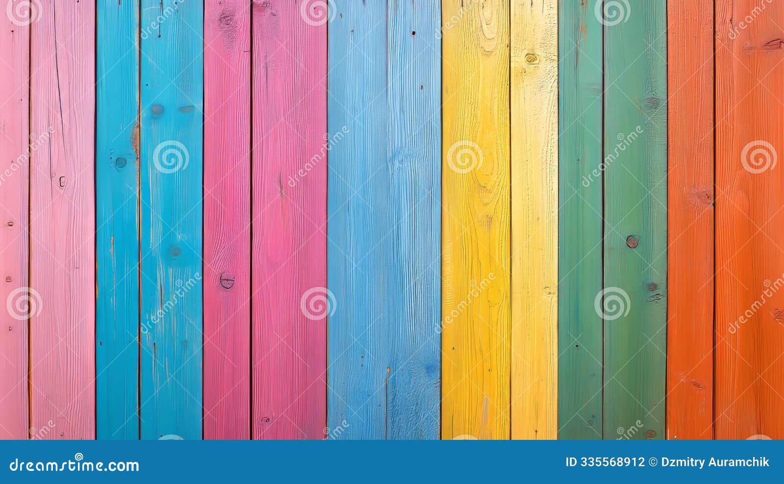 Different Shades of Wood Planks Arranged Colorfully. Stock Photo ...