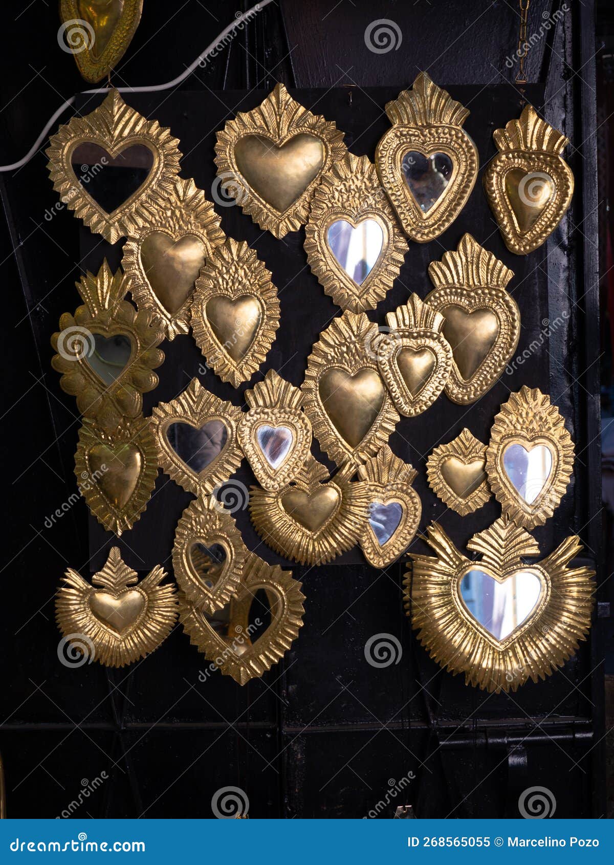 Different Shape Of Mirrors On The Wall For Sale In Marrakech. Morocco ...