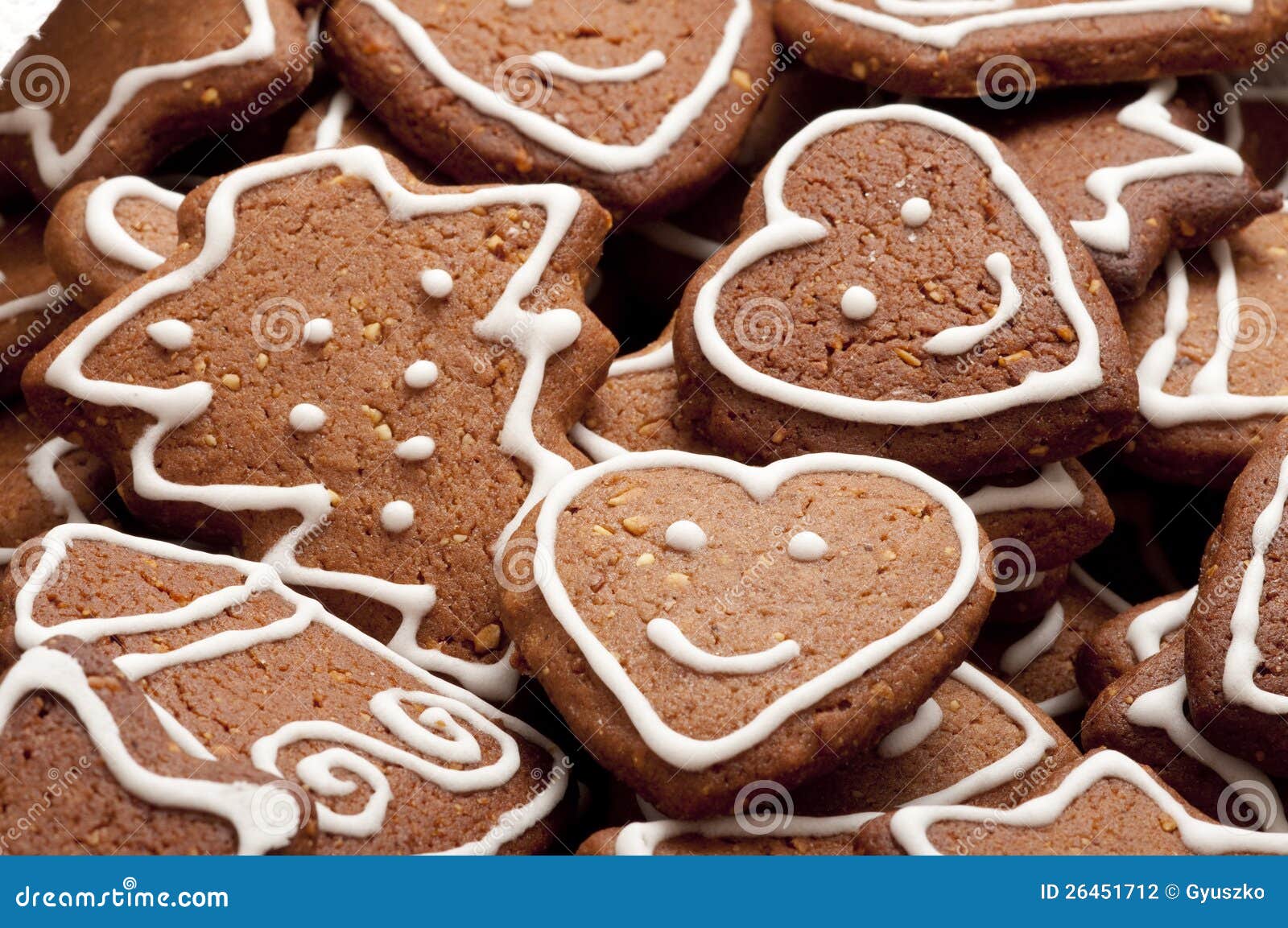 Different Shapes of Gingerbread Cookies Stock Photo - Image of symbol ...