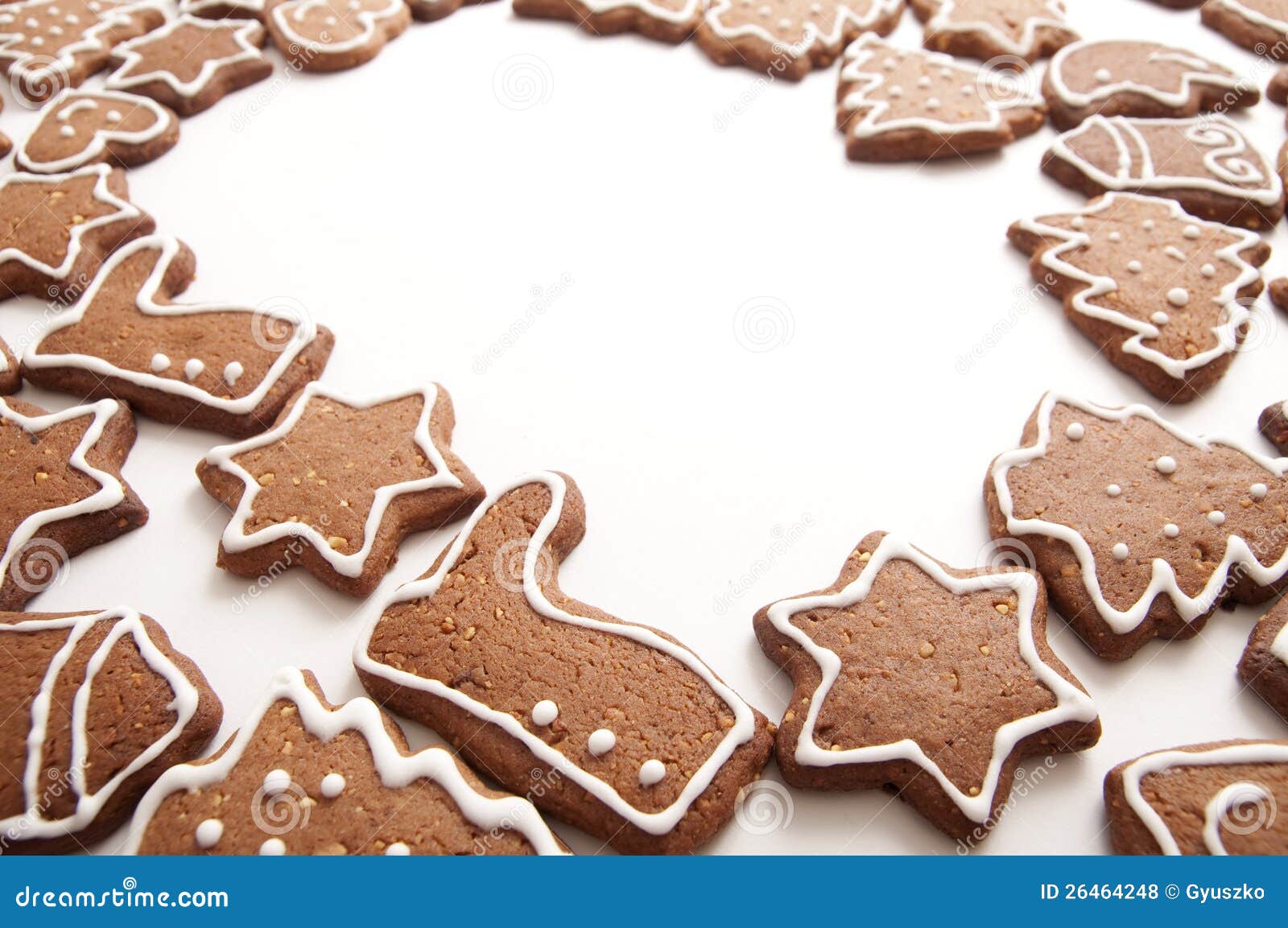 Different Shapes of Gingerbread Cookies Stock Photo - Image of ...