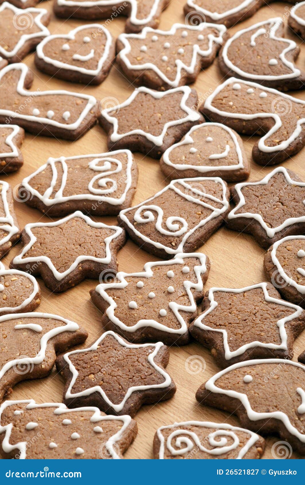 Different Shapes of Gingerbread Cookies Stock Image - Image of holiday ...