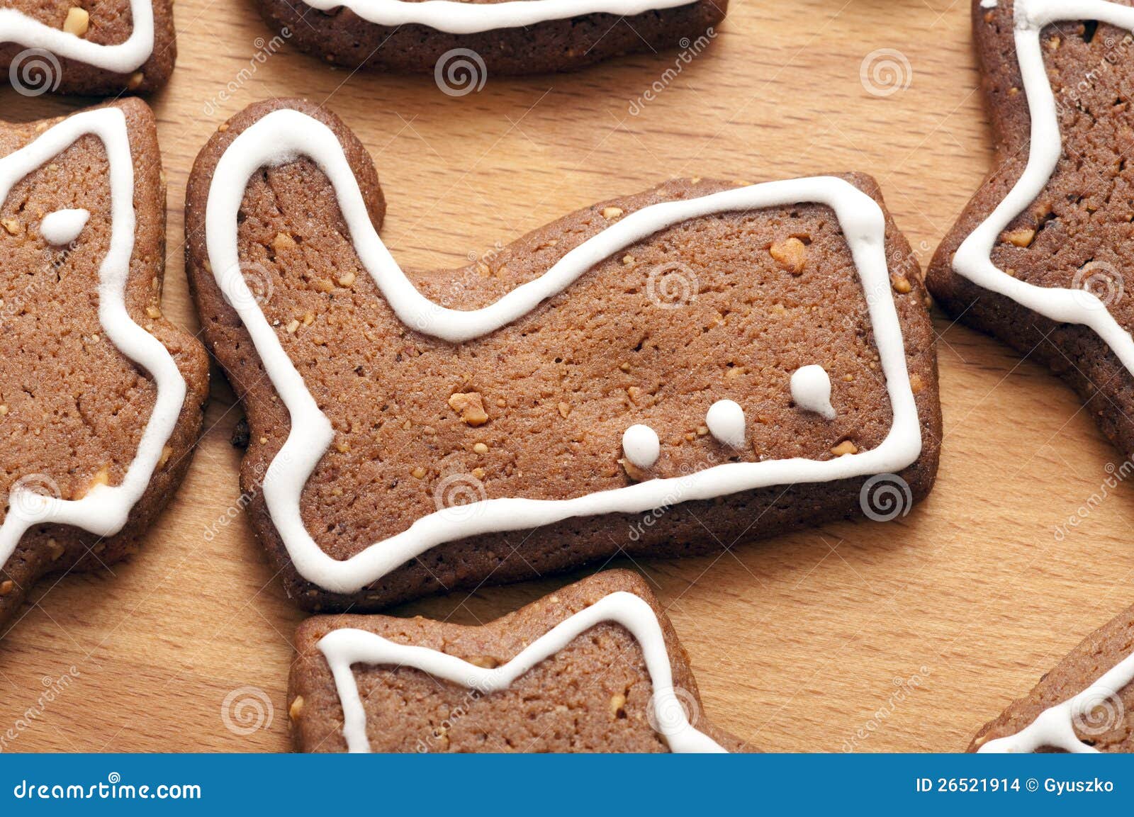 Different Shapes of Gingerbread Cookies Stock Photo - Image of homemade ...