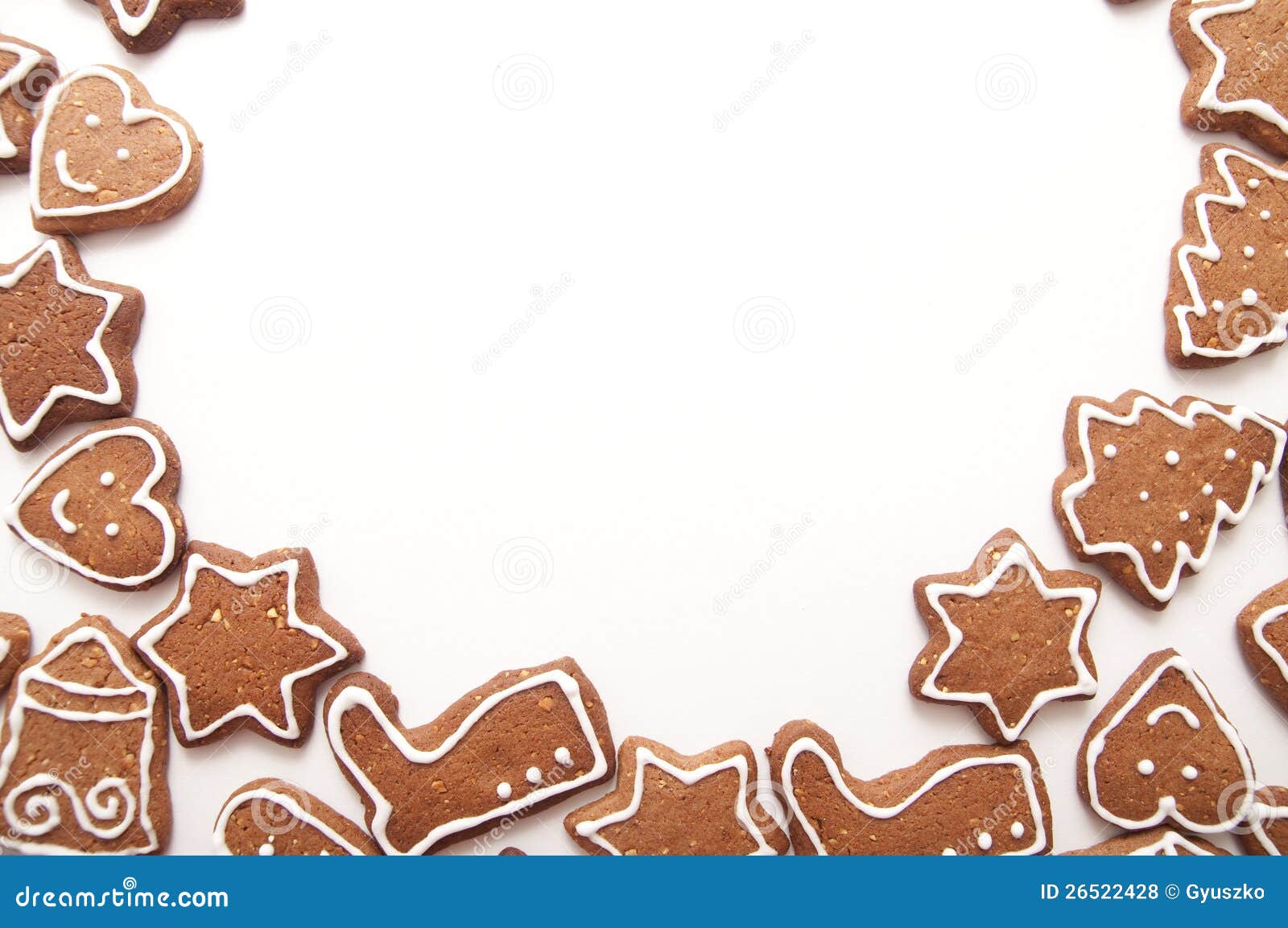 Different Shapes of Gingerbread Cookies Stock Photo - Image of xmas ...