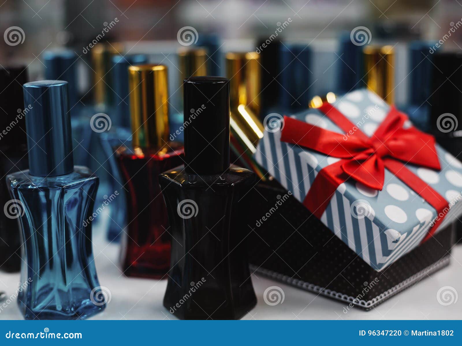 Different Shapes of Perfume Stock Photo - Image of shapes, fresh: 96347220