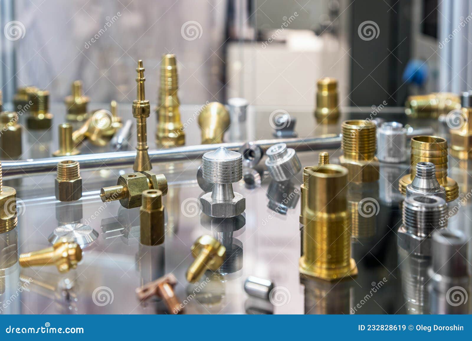 Different Shapes and Sizes of Parts Turned on a Lathe or Milling ...