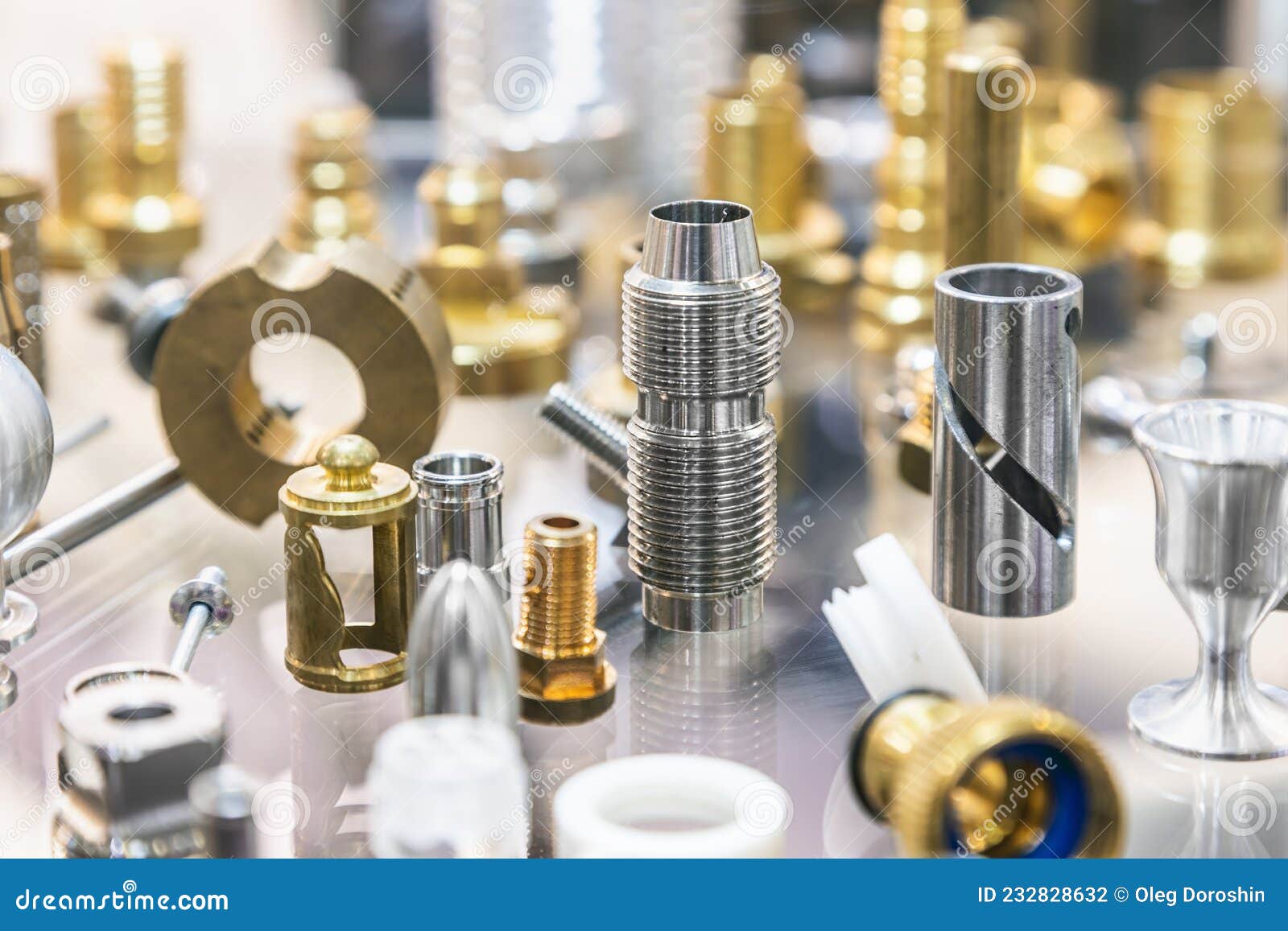 Different Shapes and Sizes of Parts Turned on a Lathe or Milling ...