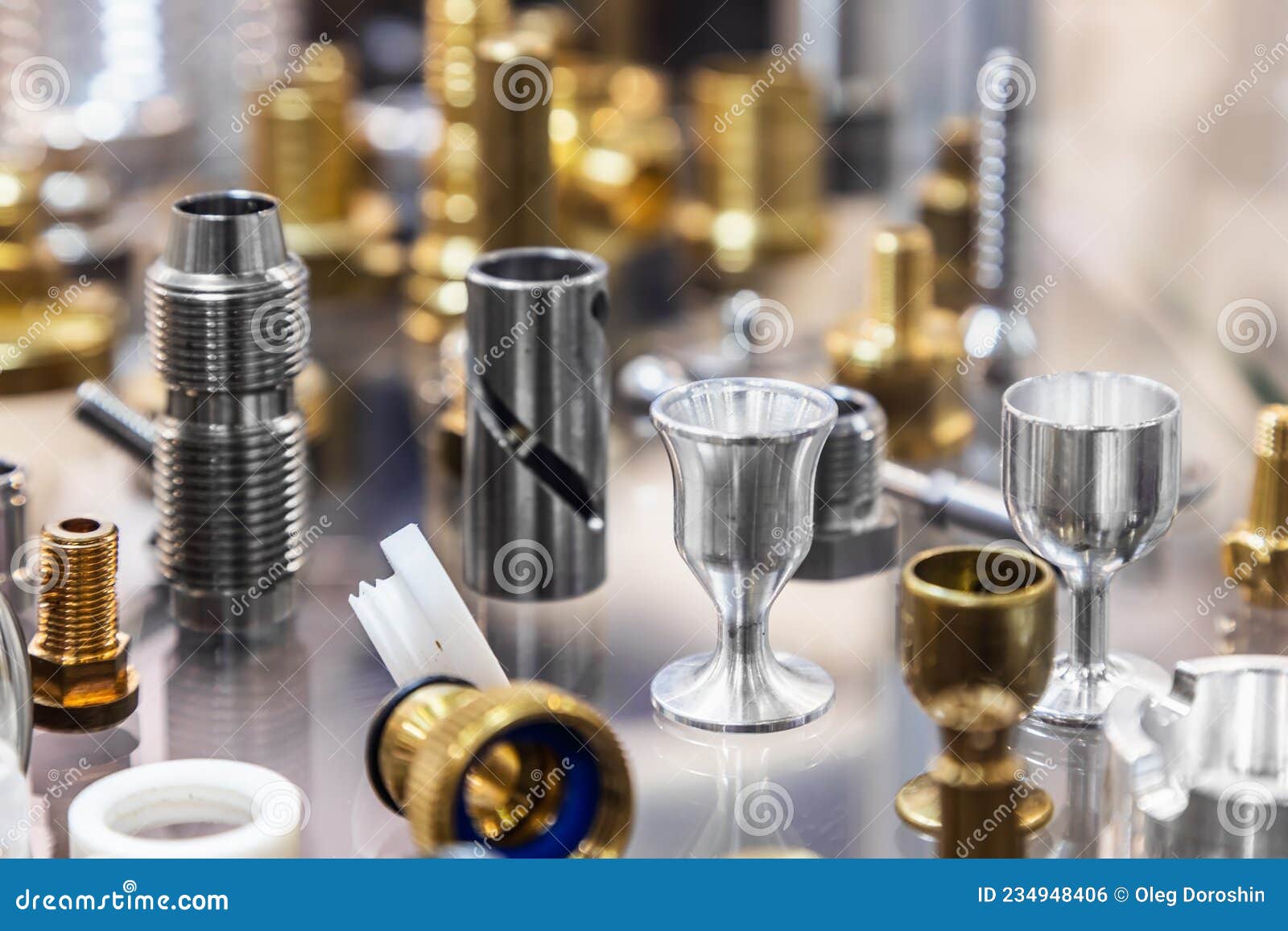 Different Shapes and Sizes of Parts Turned on a Lathe or Milling ...