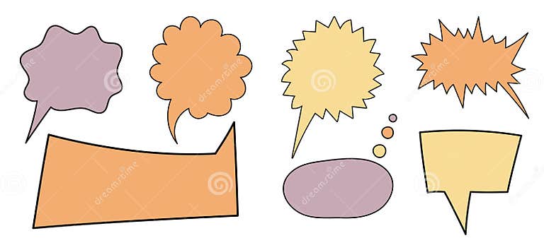 Different Shapes for Speech Bubbles Suitable for Various Design ...