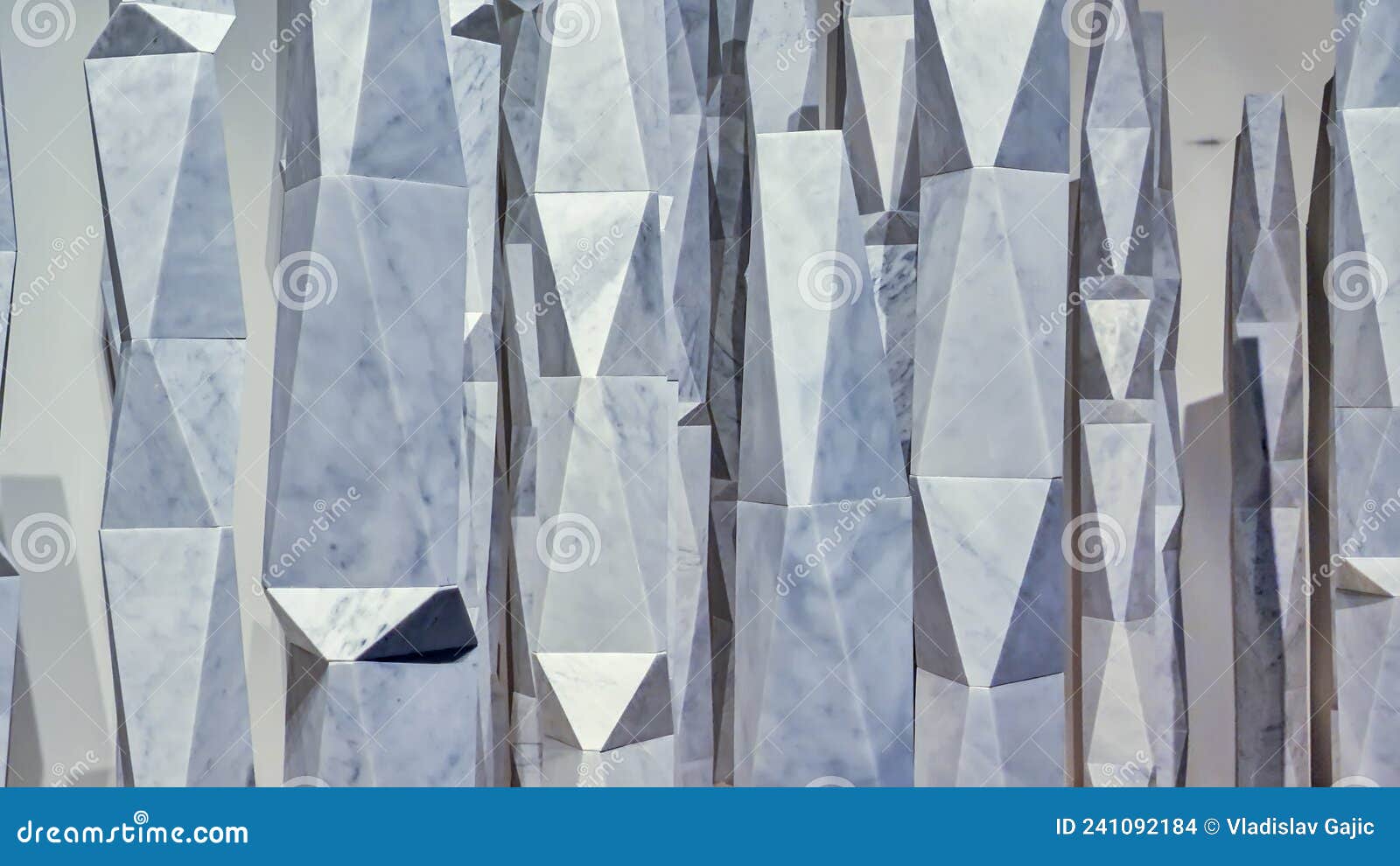 Different Shapes of the White Marble Stone Stock Photo - Image of ...