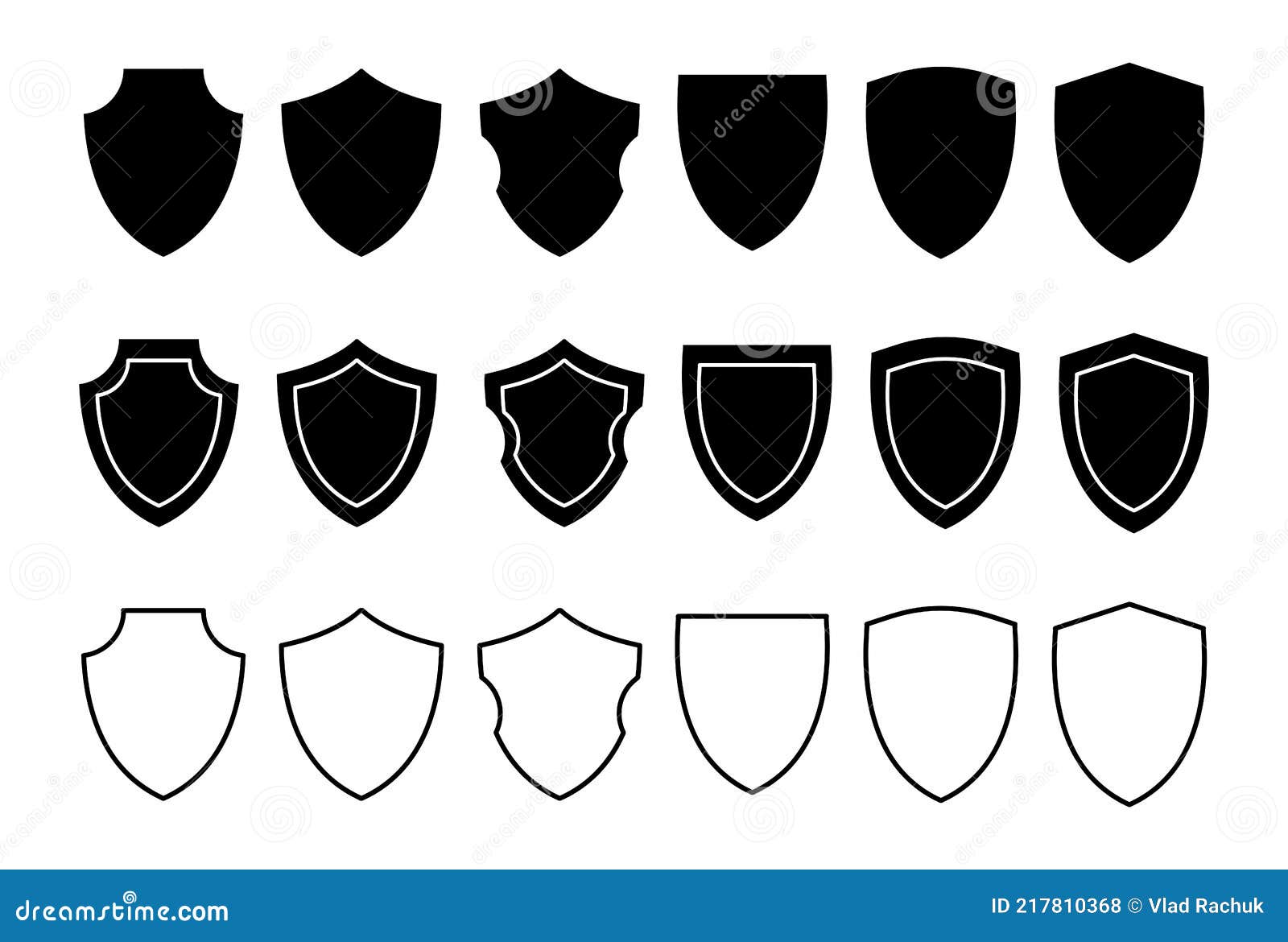 Different Shields Shapes. Shields Icon Set. Protect Badge. Black ... Different Shields Shapes. Shields Icon Set. Protect Badge. Black ...