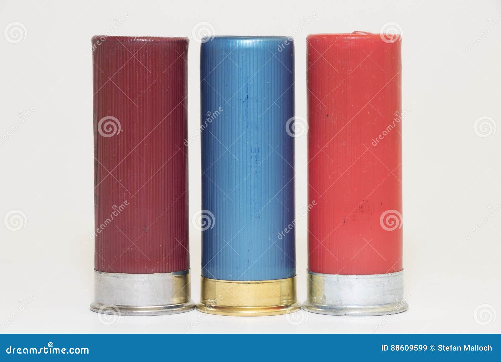 3 Different Shotgun Shells stock image. Image of army - 88609599
