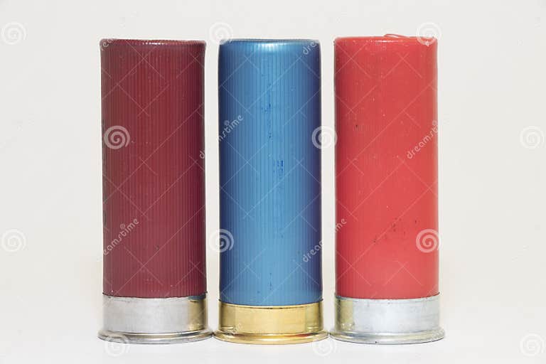 3 Different Shotgun Shells stock image. Image of army - 88609599