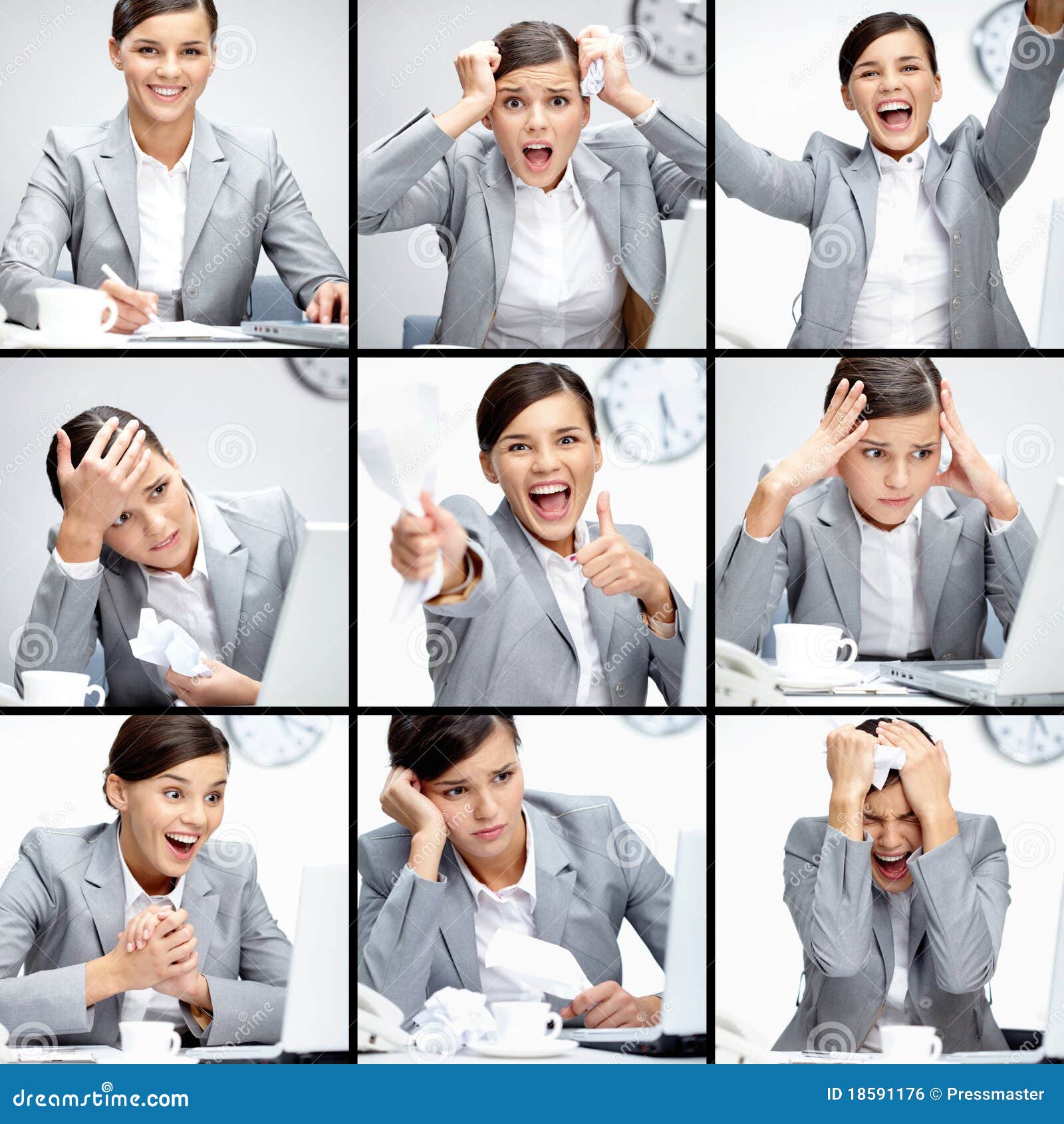 Different situations stock photo. Image of business, businesspeople ...