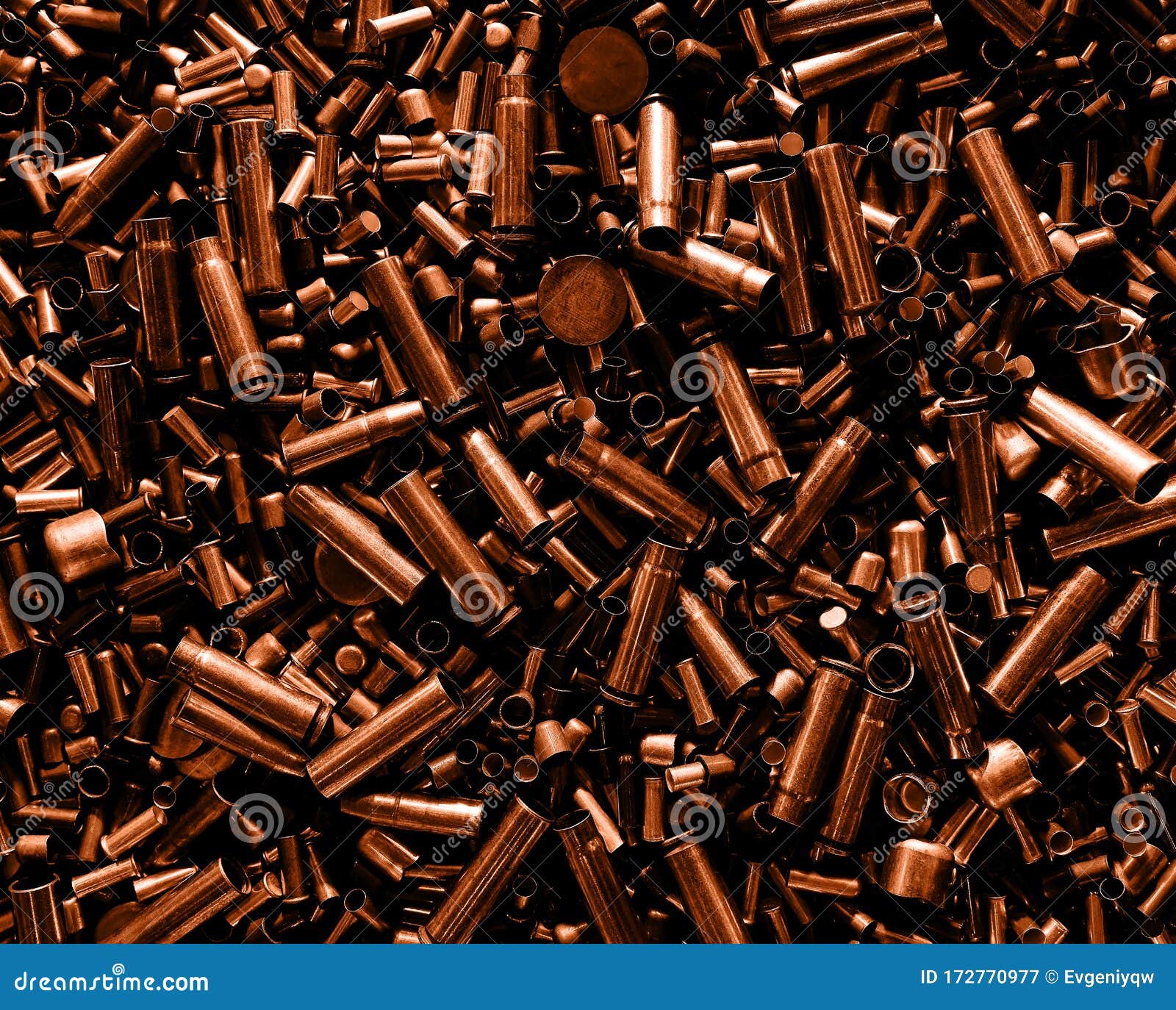 Bullet Shells From Heavy Machine Gun On The Table With Camouflage ...