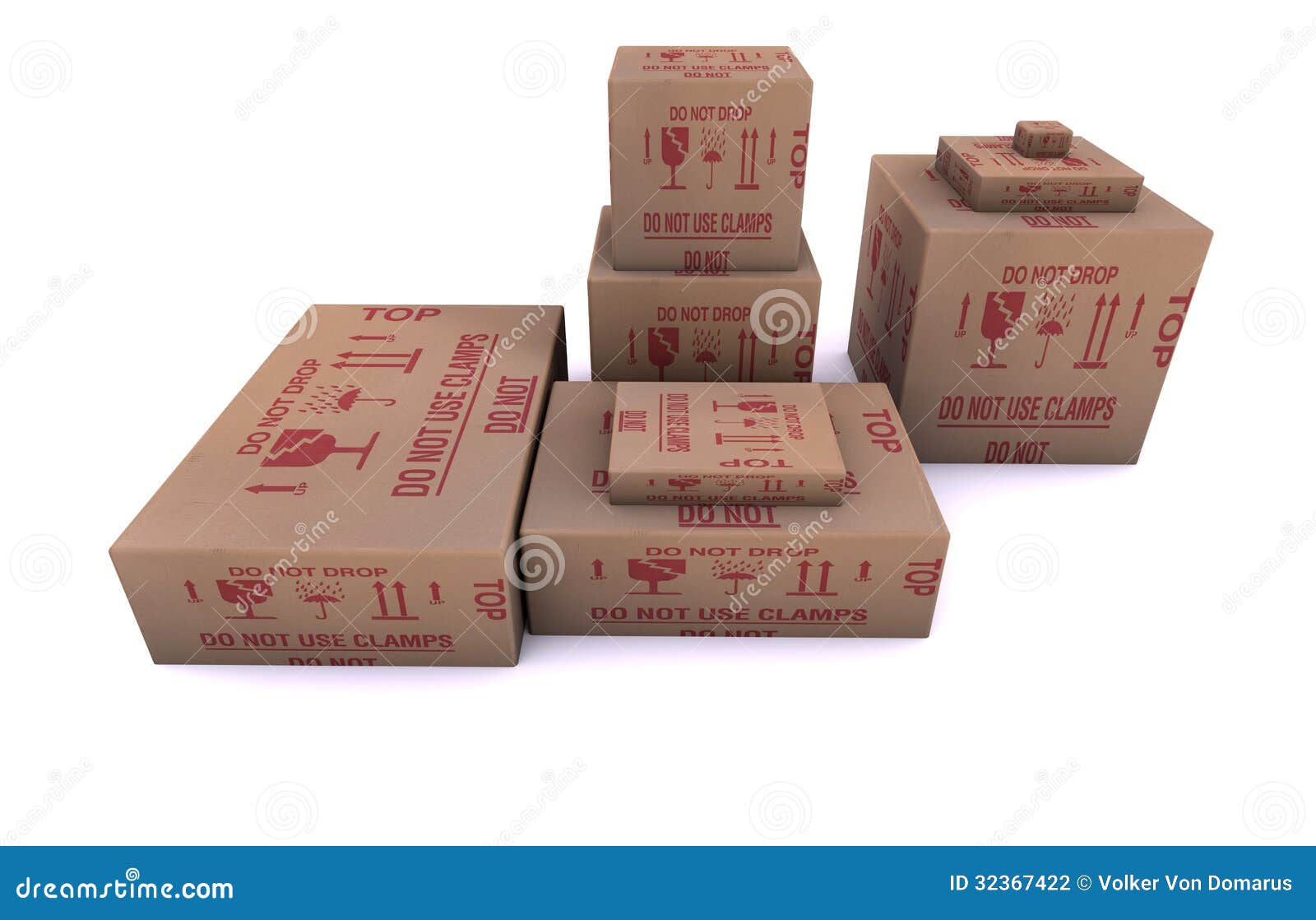 Different size packages stock illustration. Illustration of freight ...