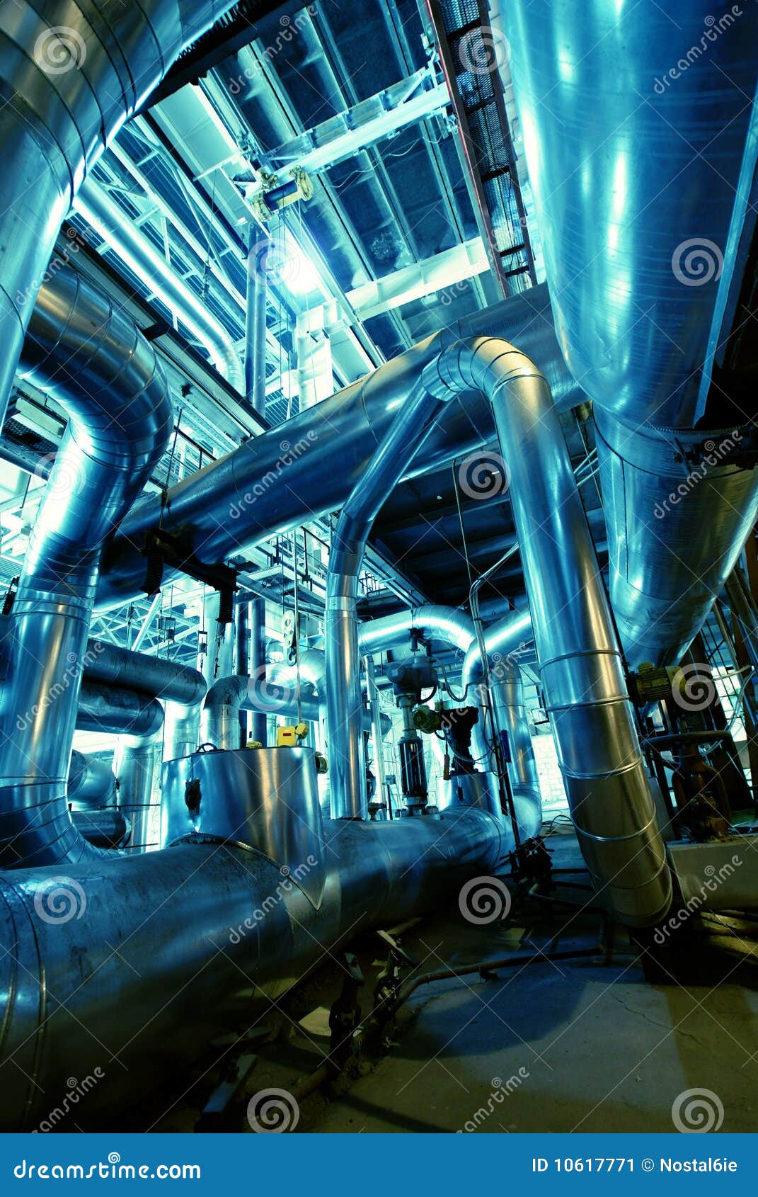 Different Size and Shaped Pipes at a Power Plant Stock Image - Image of ...