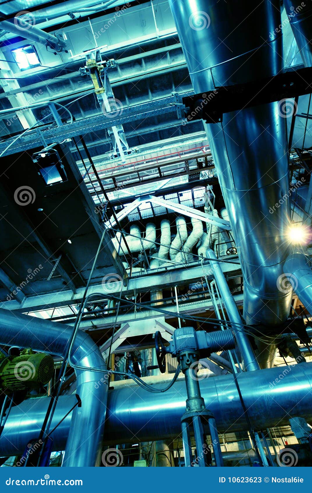 Different Size and Shaped Pipes at a Power Plant Stock Image - Image of ...