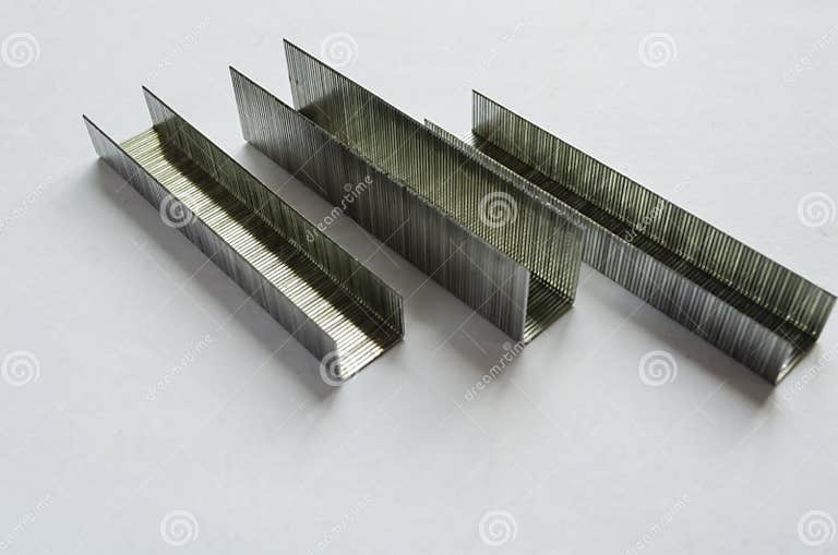 Different Size Staples stock image. Image of metals - 258755221