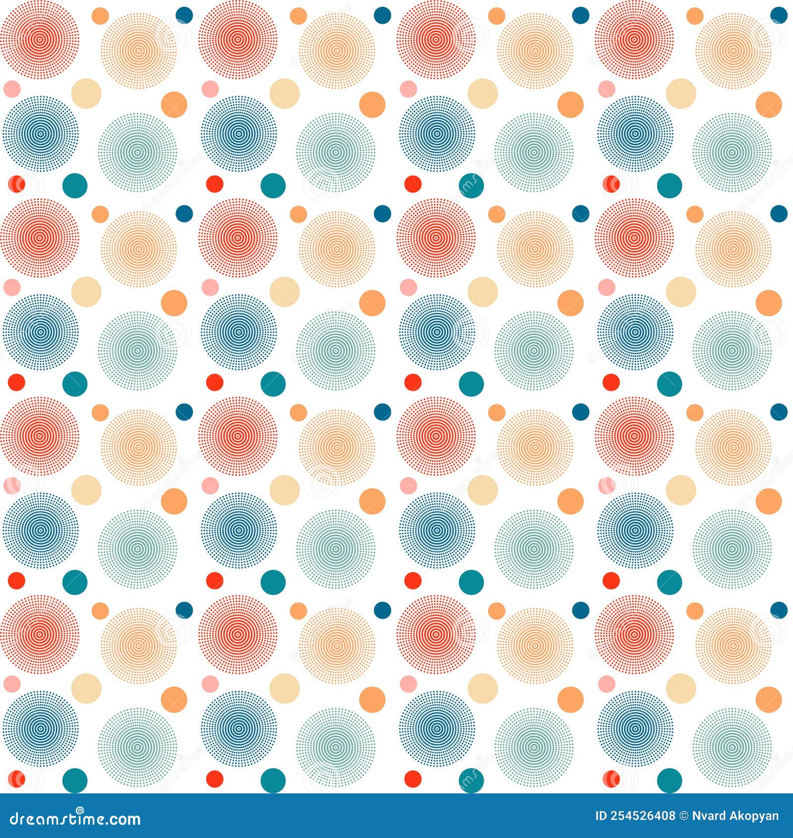 Different Size, Texture and Color Bubbles Seamless Pattern Stock Vector ...