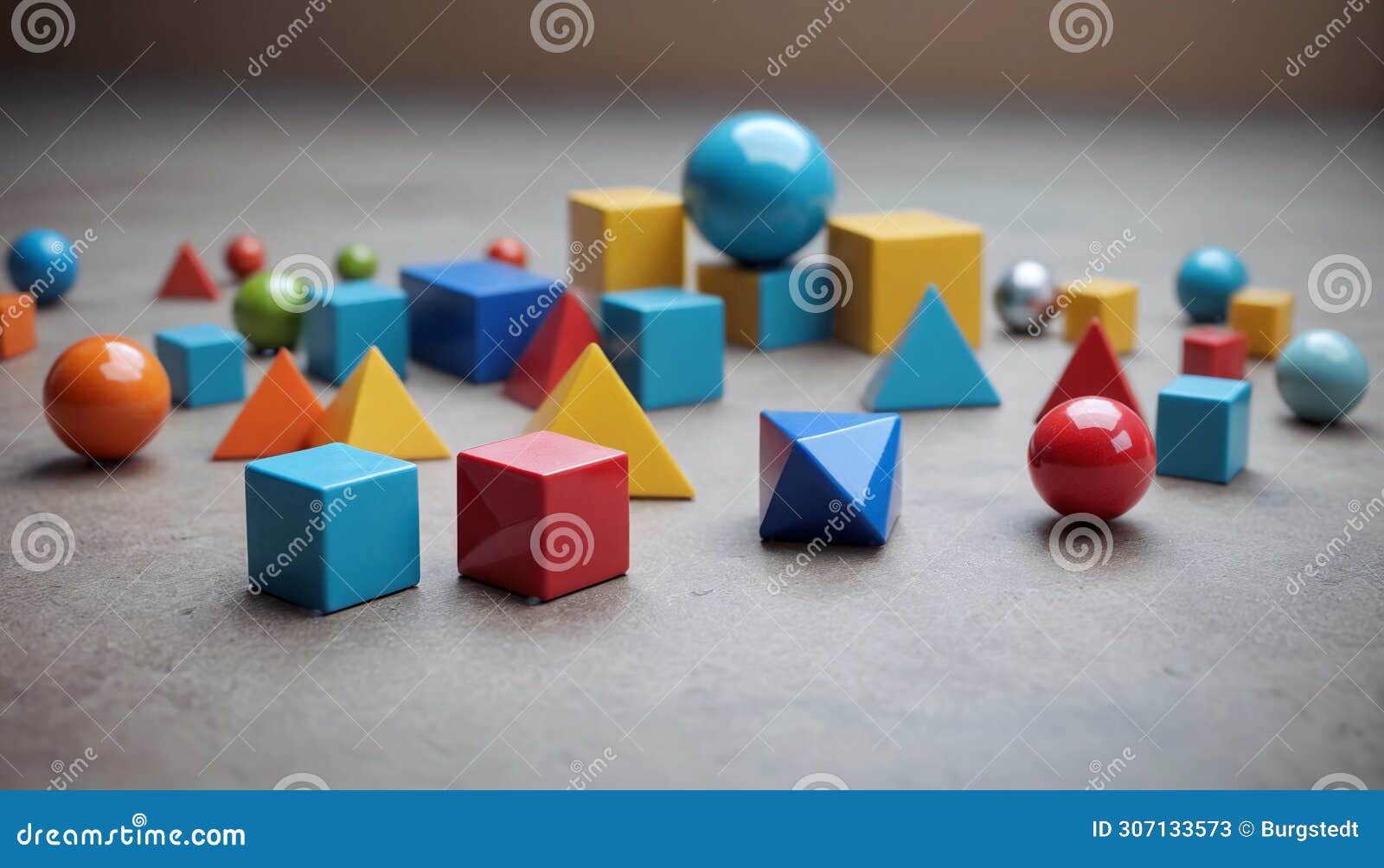 Different Sized and Different Colored Geometric Shapes for Learning ...