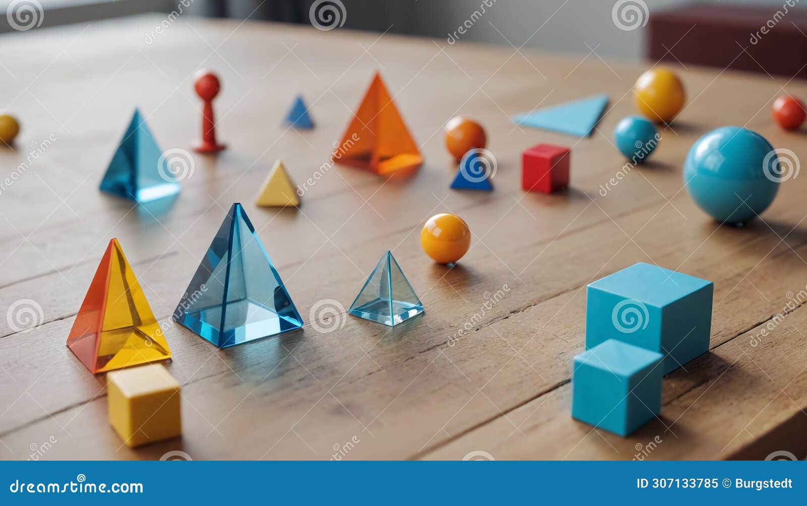 Different Sized and Different Colored Geometric Shapes for Learning ...