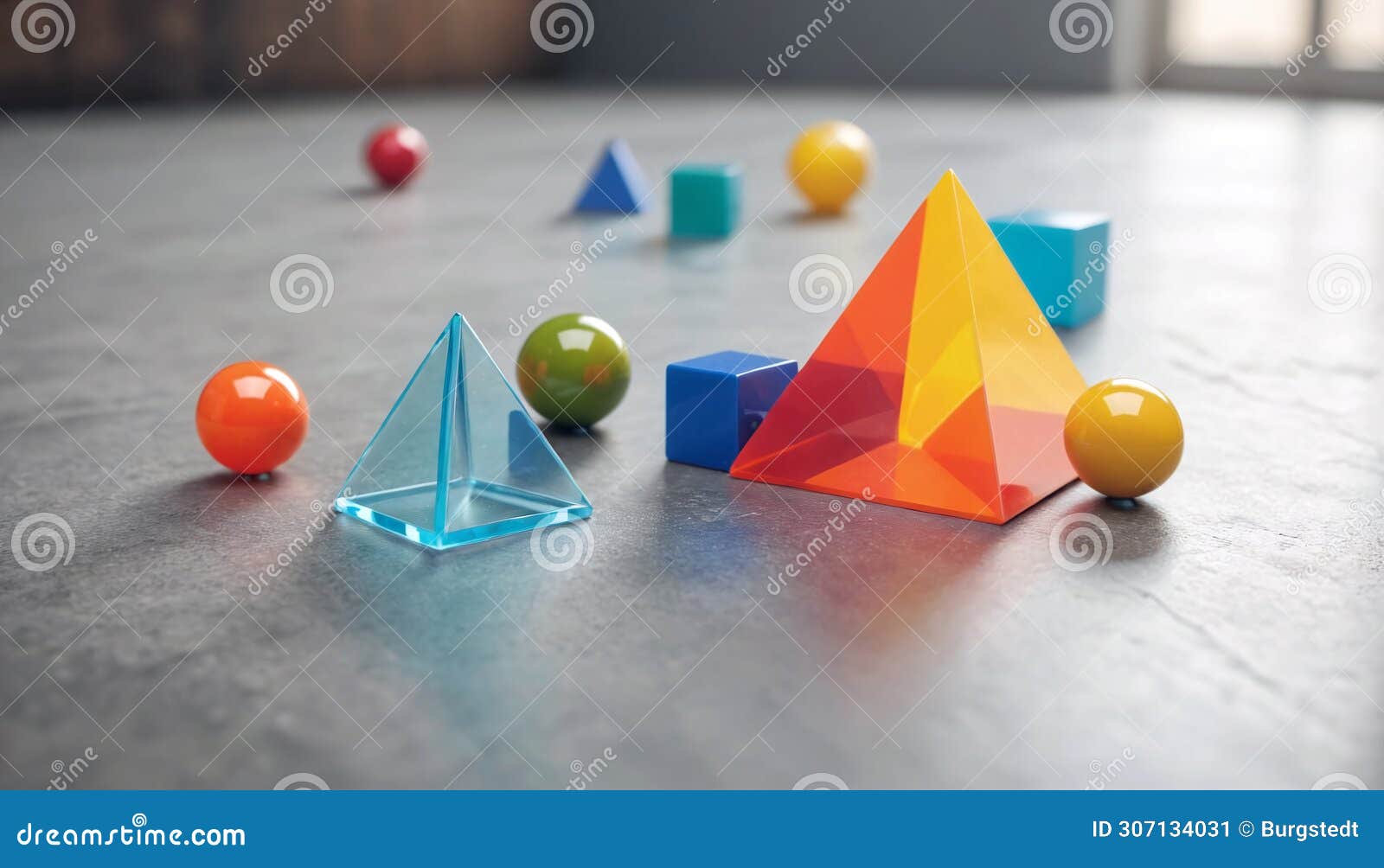 Different Sized and Different Colored Geometric Shapes for Learning ...
