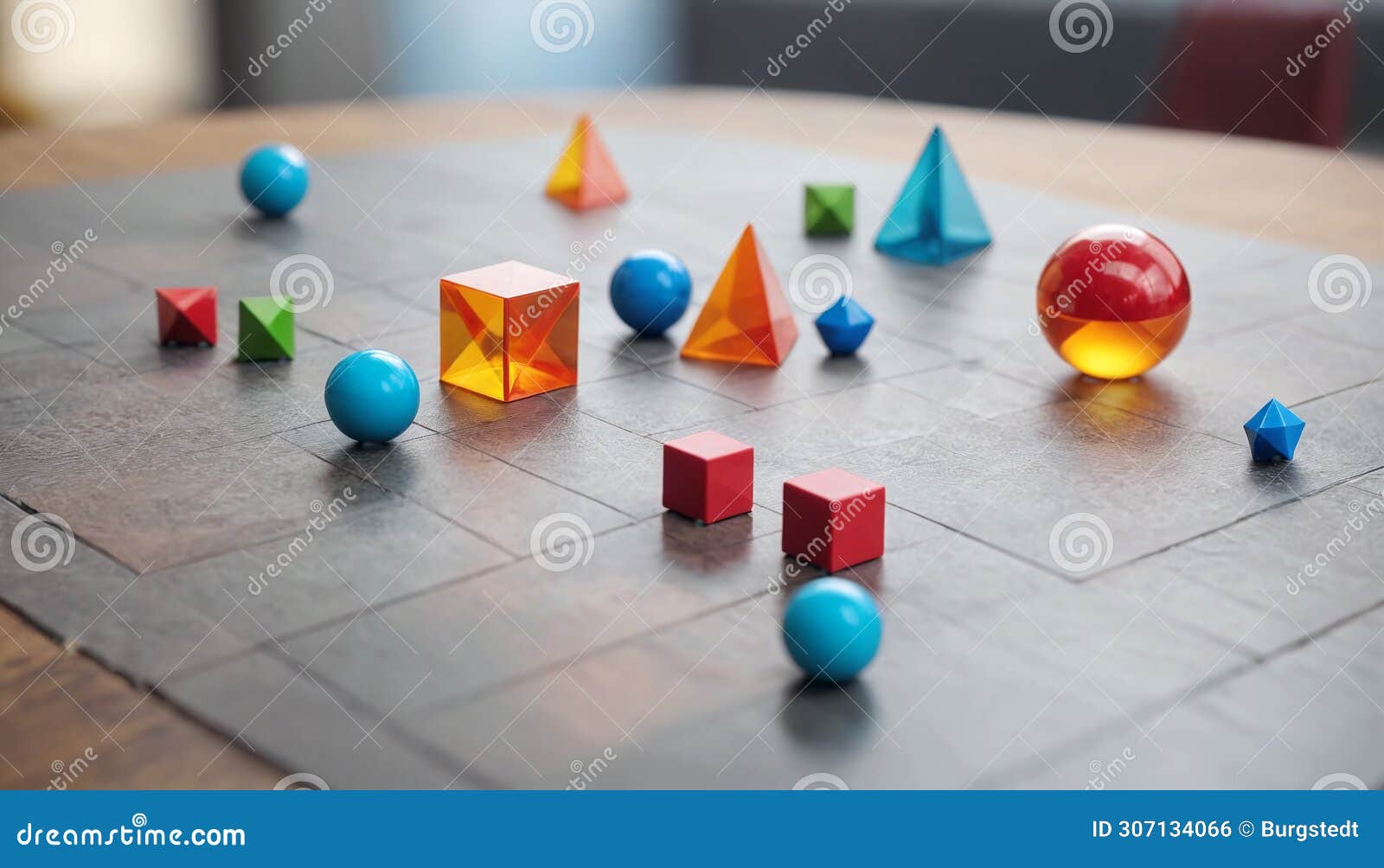 Different Sized and Different Colored Geometric Shapes for Learning ...