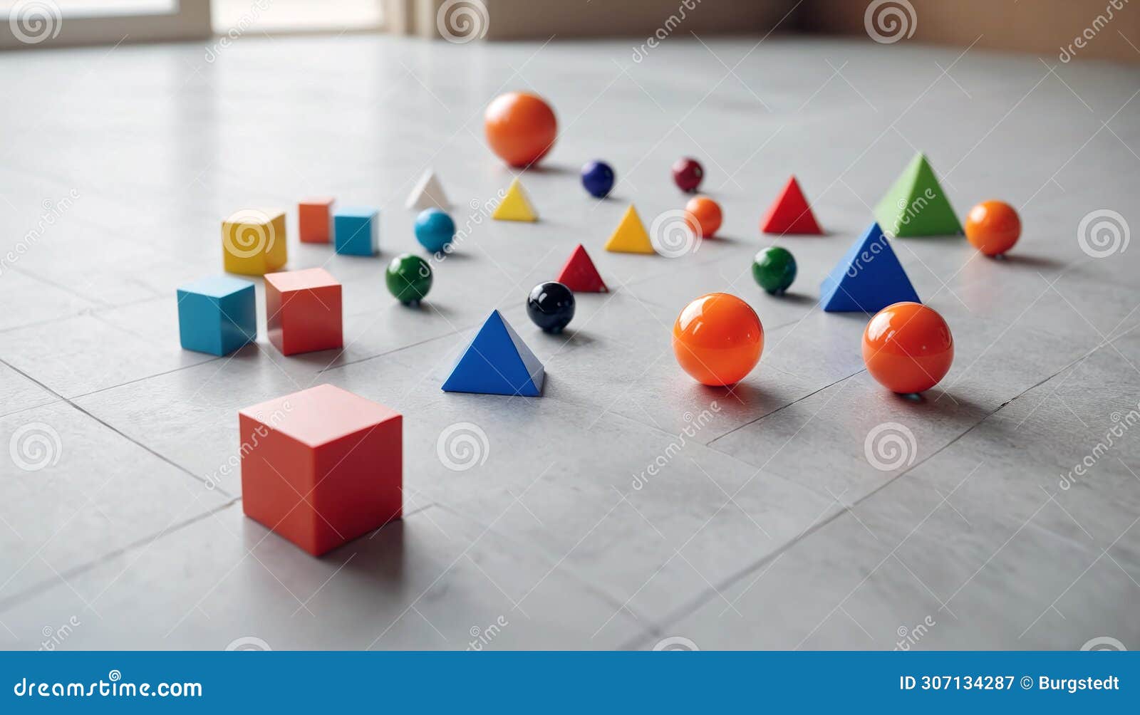 Different Sized and Different Colored Geometric Shapes for Learning ...