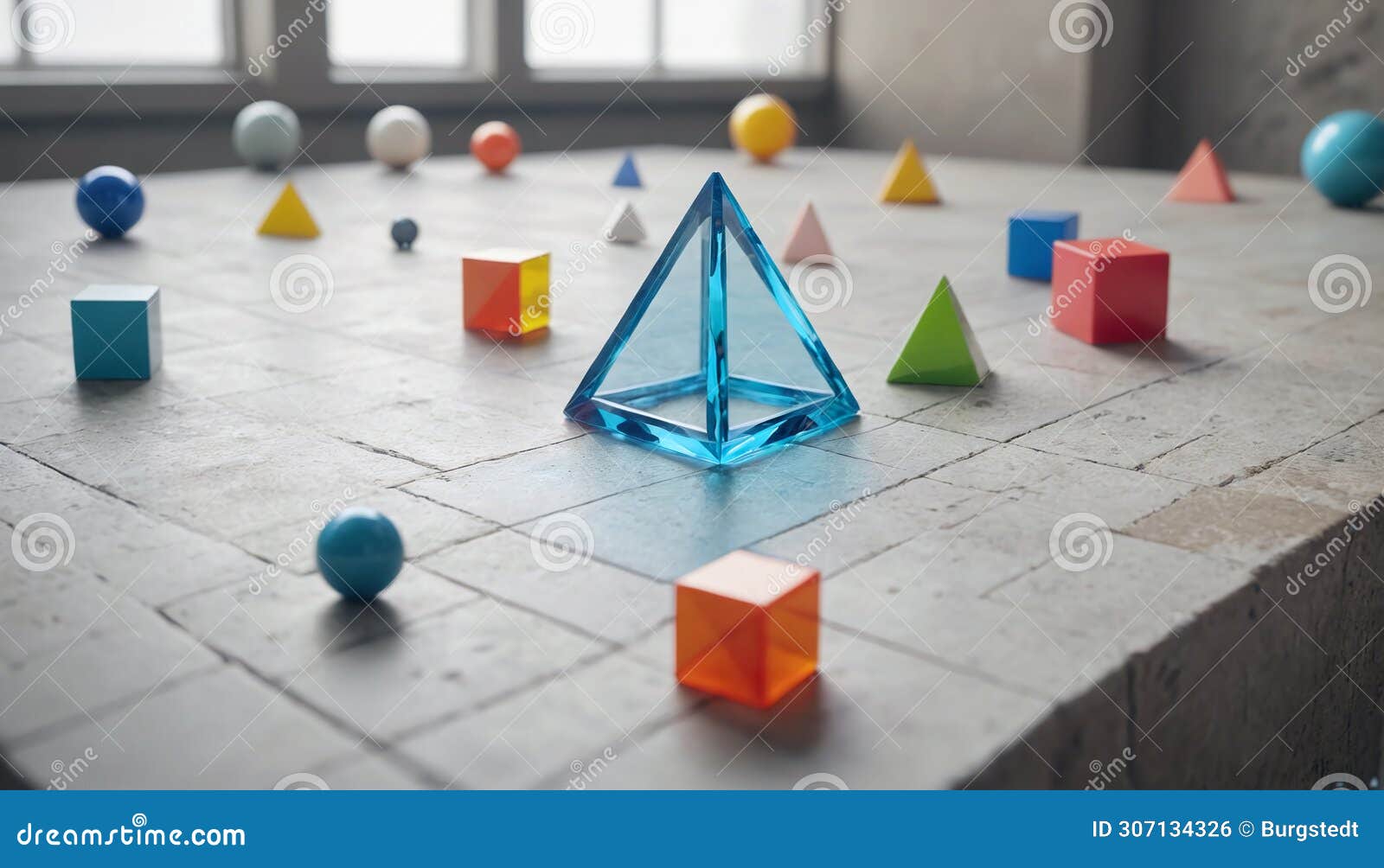 Different Sized and Different Colored Geometric Shapes for Learning ...