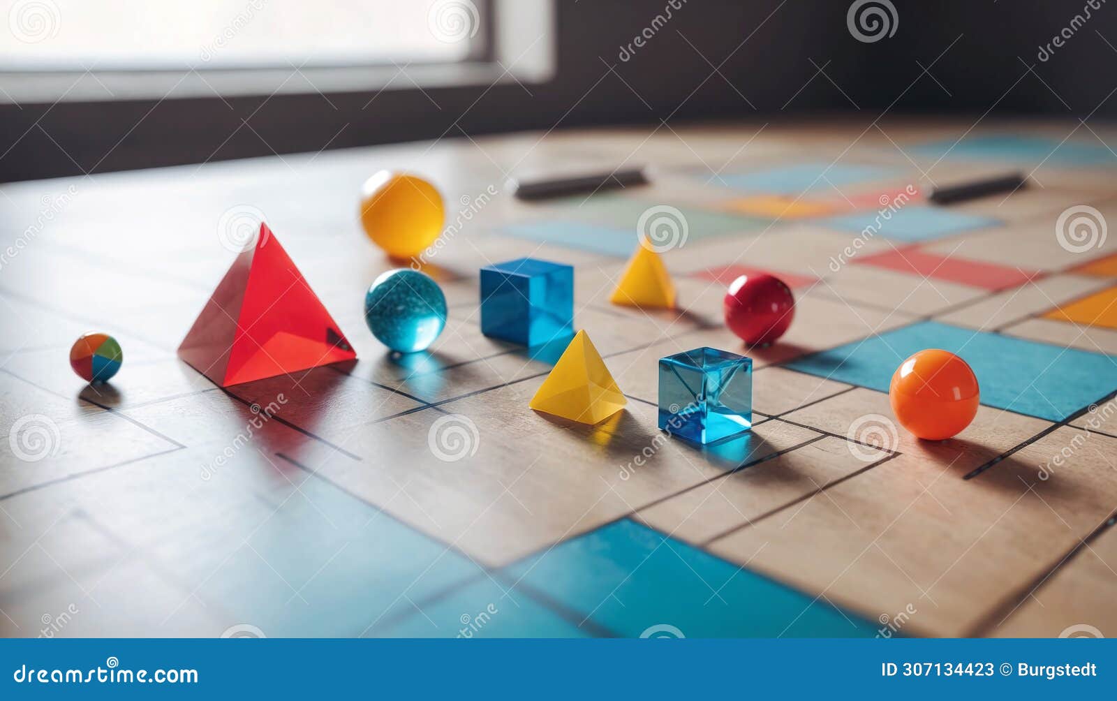 Different Sized and Different Colored Geometric Shapes for Learning ...