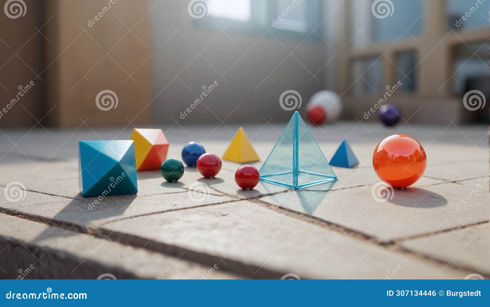 Different Sized and Different Colored Geometric Shapes for Learning ...