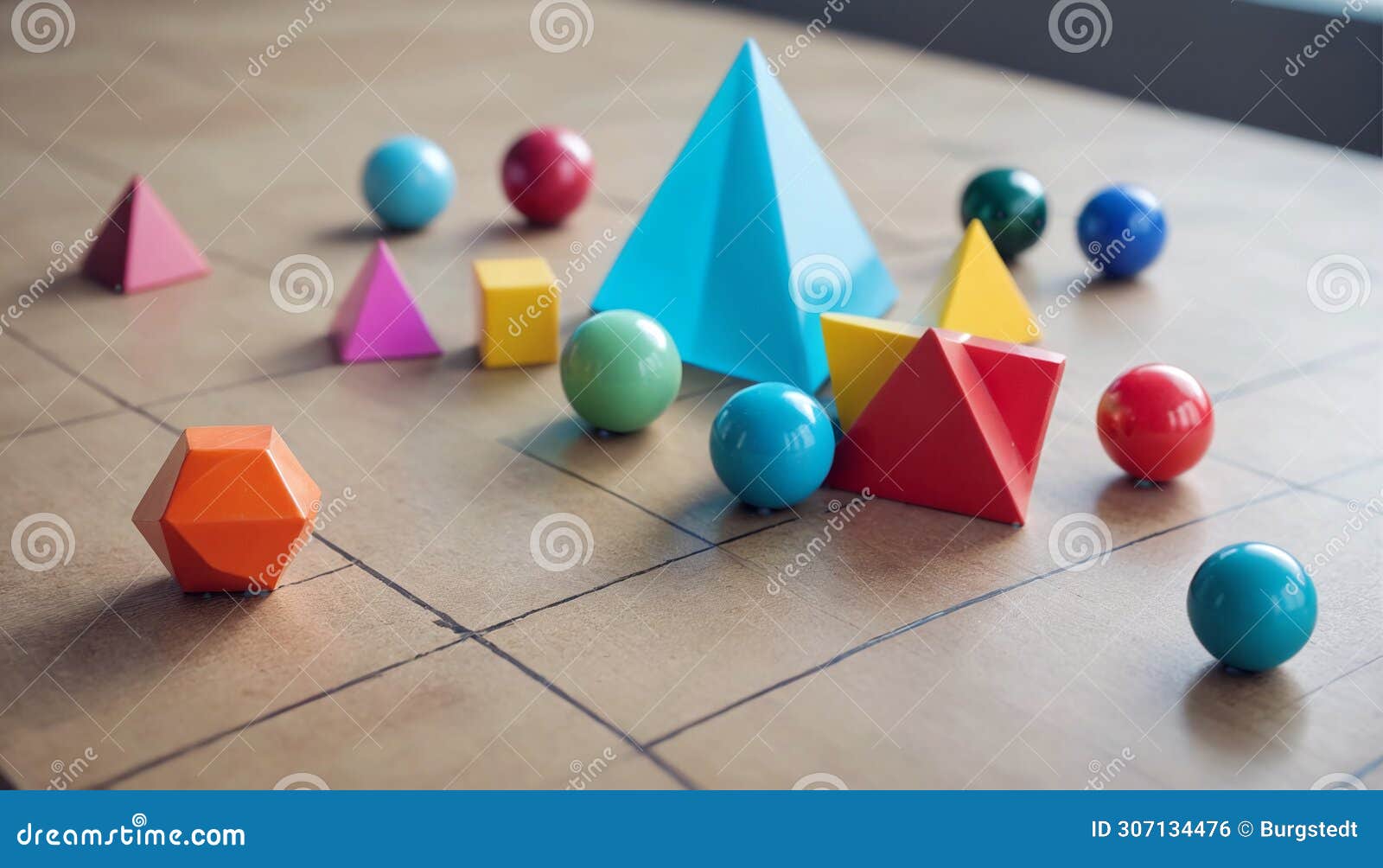 Different Sized and Different Colored Geometric Shapes for Learning ...