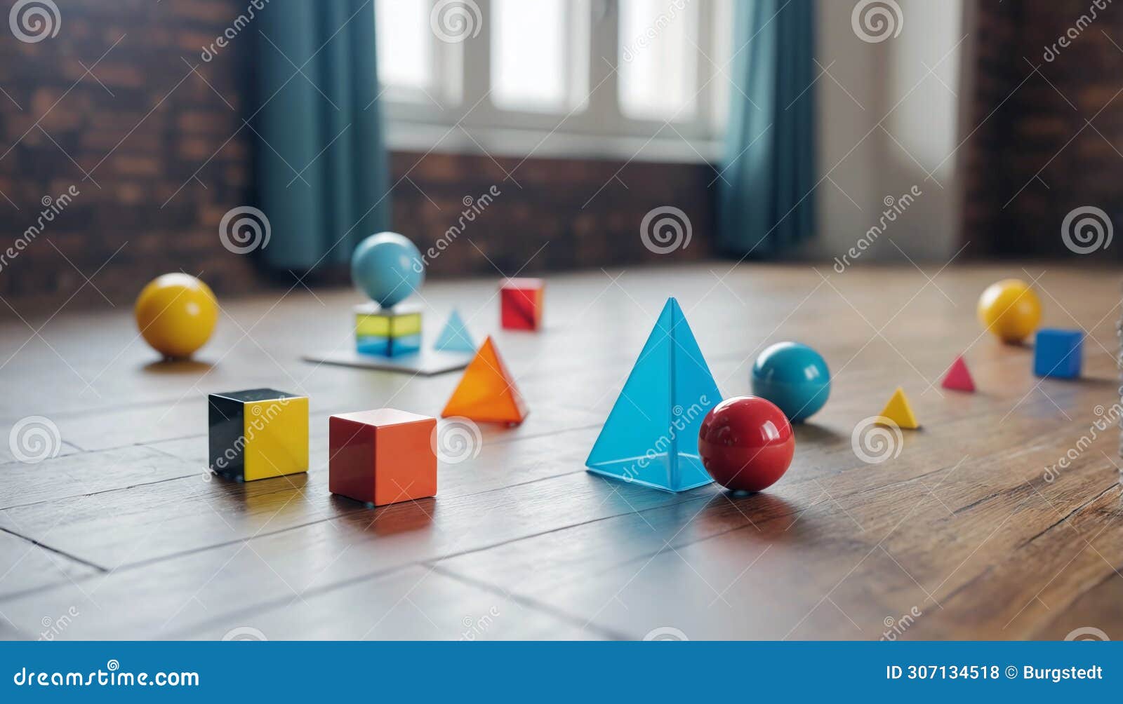 Different Sized and Different Colored Geometric Shapes for Learning ...