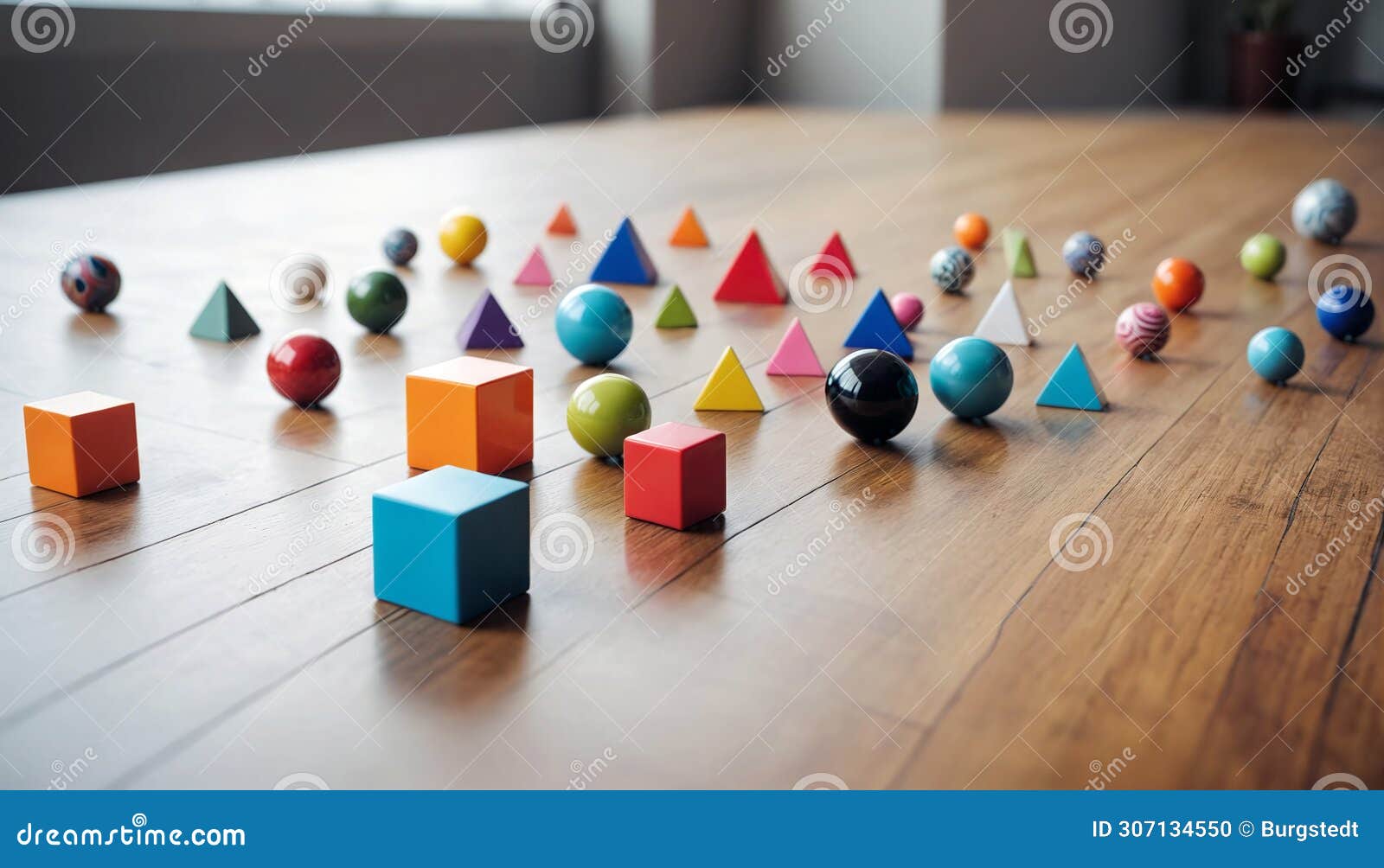 Different Sized and Different Colored Geometric Shapes for Learning ...