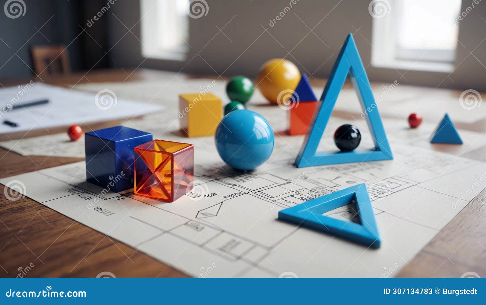 Different Sized and Different Colored Geometric Shapes for Learning ...