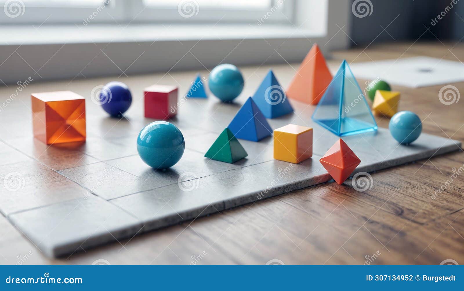 Different Sized and Different Colored Geometric Shapes for Learning ...
