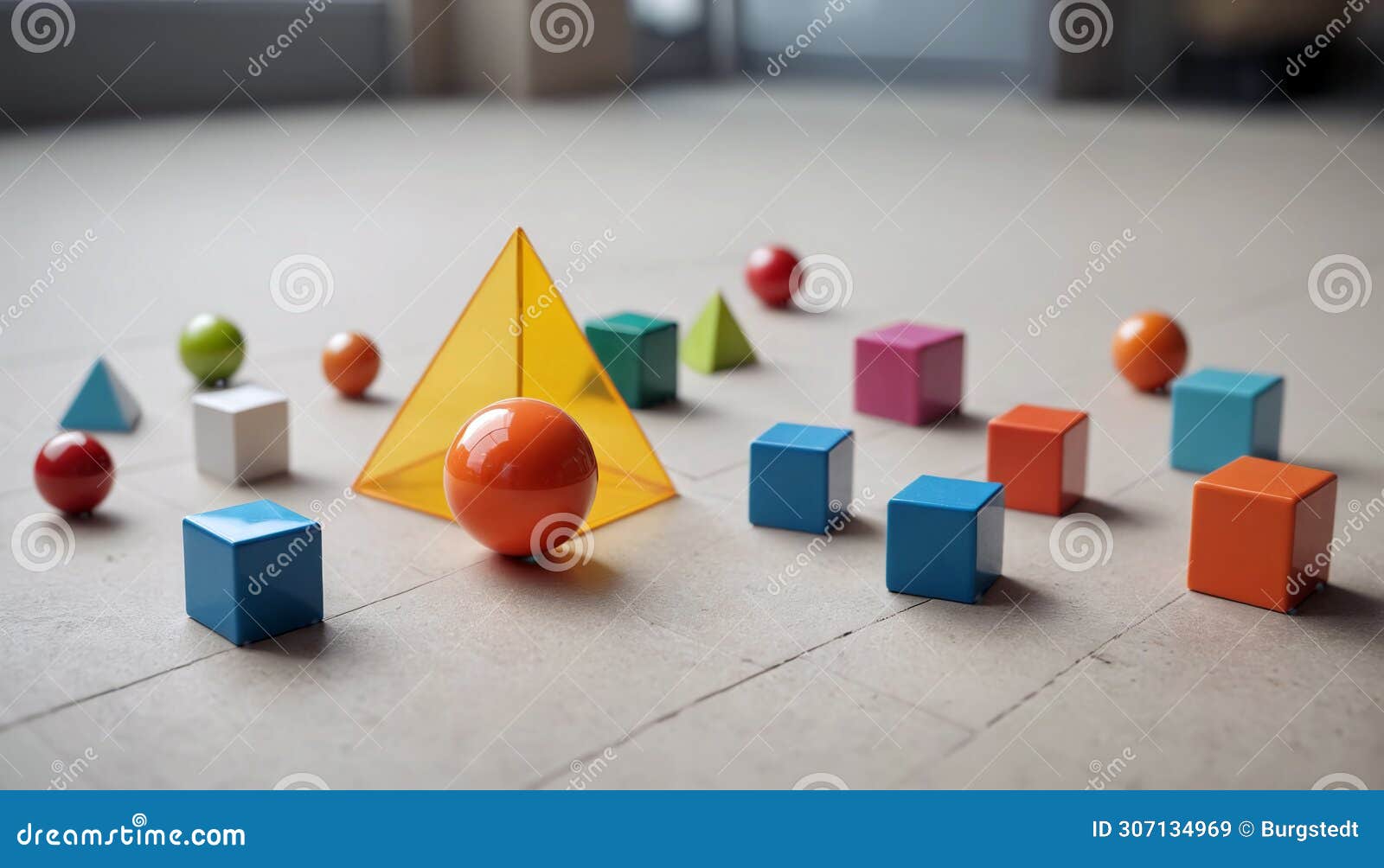 Different Sized and Different Colored Geometric Shapes for Learning ...