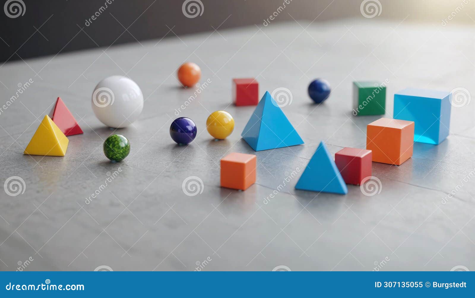Different Sized and Different Colored Geometric Shapes for Learning ...