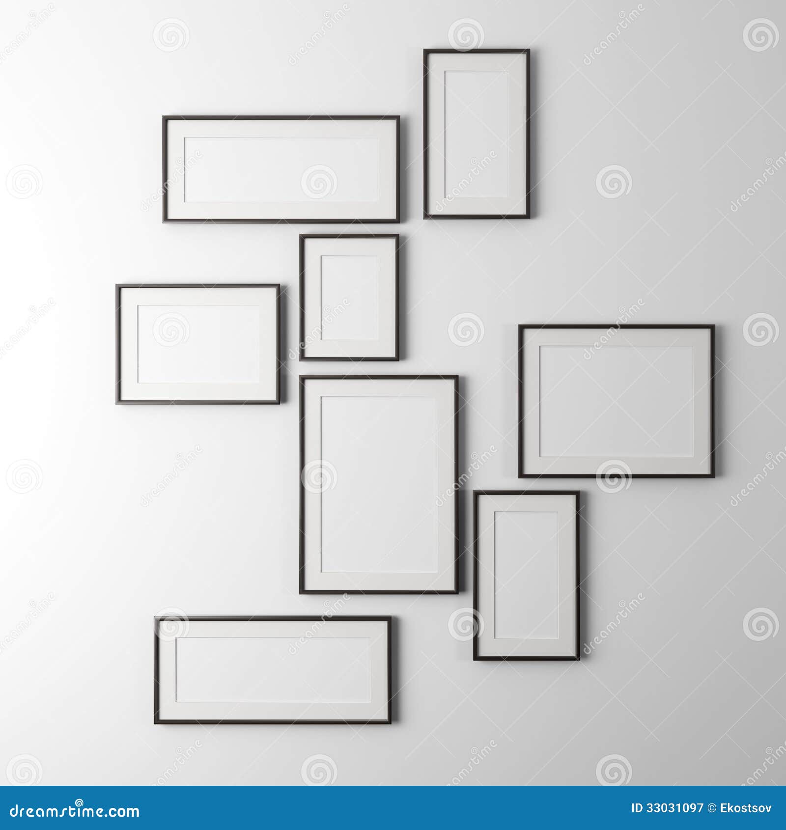 Different Sized Empty Photo Frames Stock Illustrations – 9 Different ...