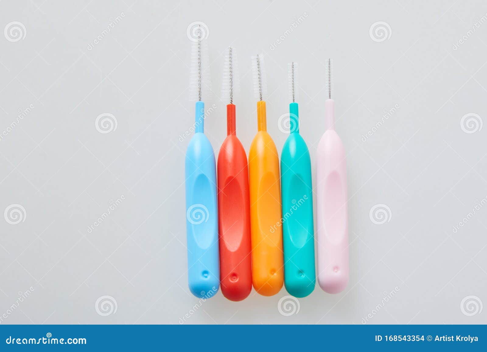Different Sizes of Interdental / Interproximal Tooth Brushes Stock ...