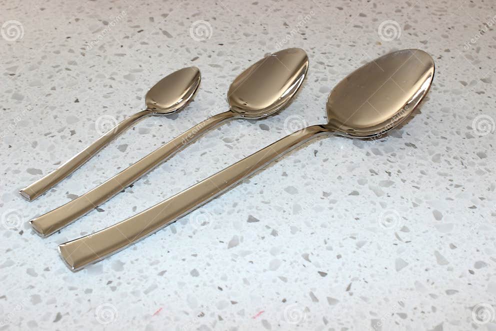 Spoon set stock photo. Image of knife, spoon, sizes - 107032432
