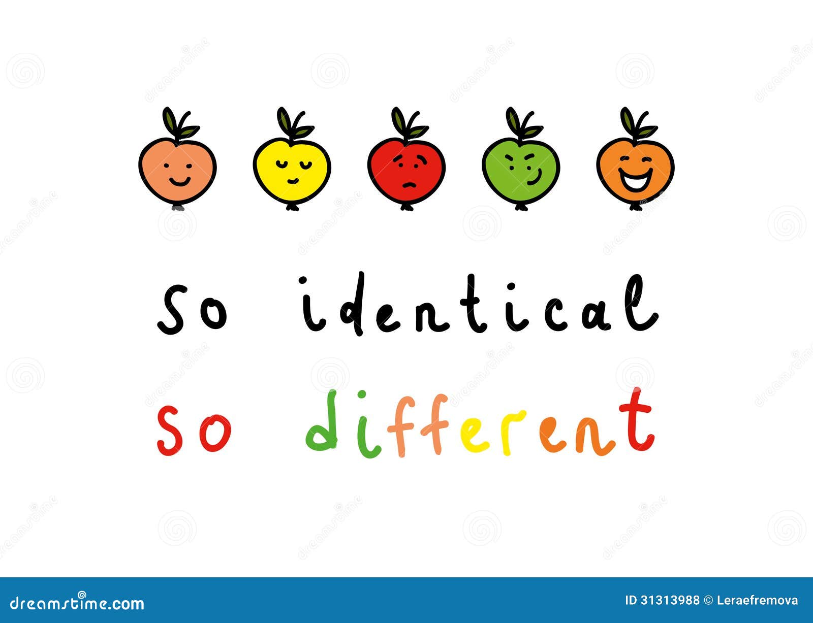 So different. stock vector. Illustration of sketch, form - 31313988