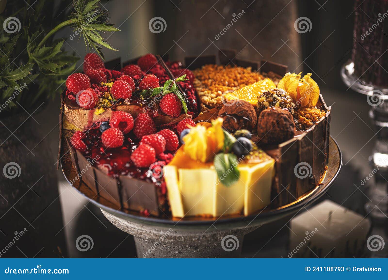 Different Slices of Various Cakes Stock Image - Image of delicious ...