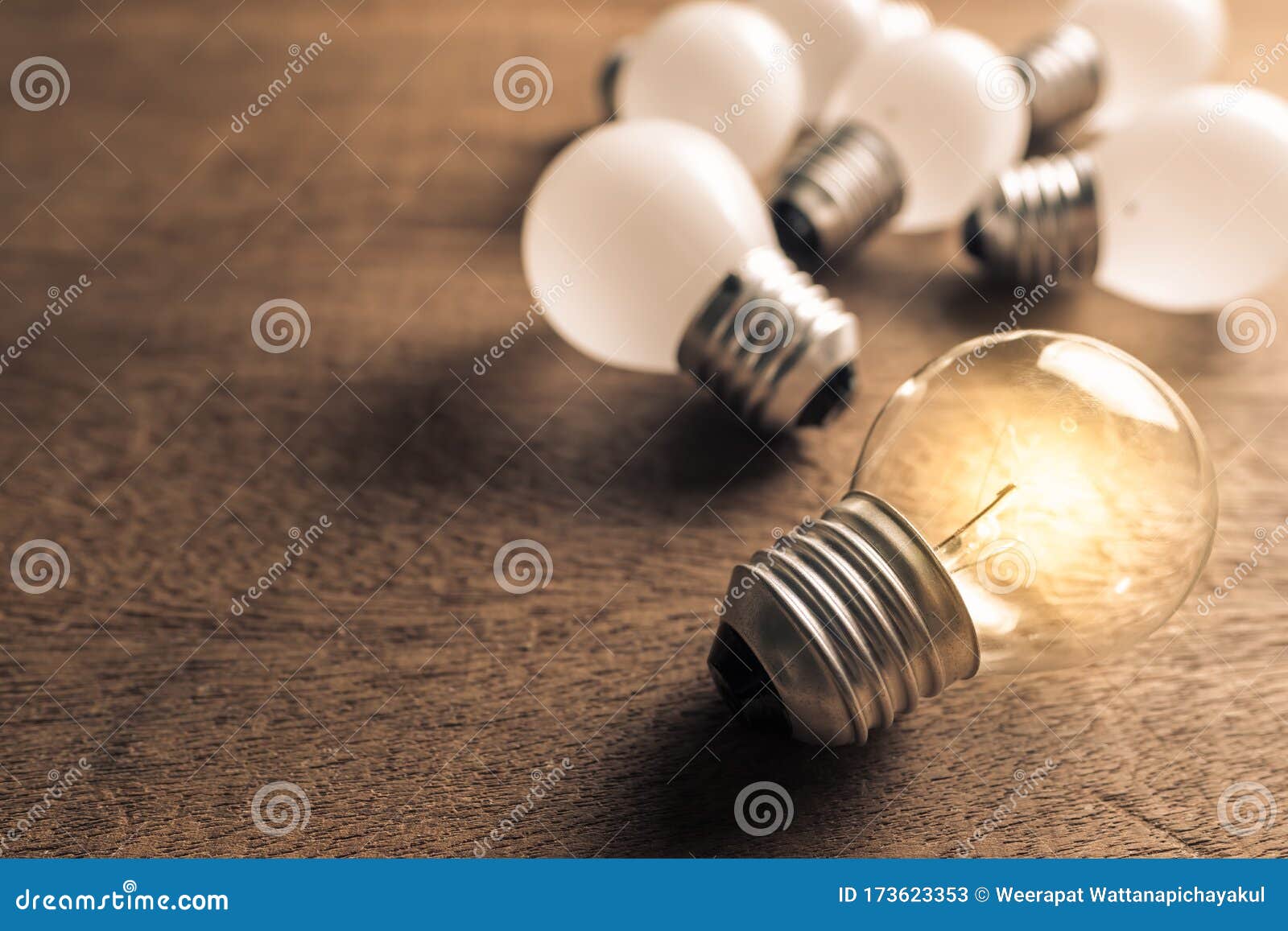 Different Small Light Bulb stock image. Image of knowledge - 173623353
