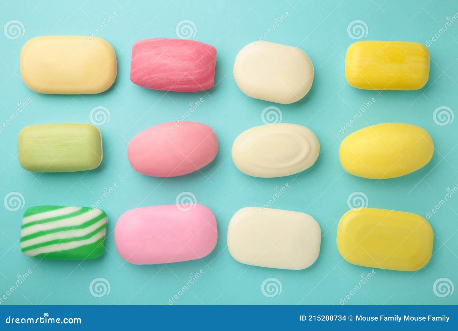 Different Soaps in Different Soap Dishes. a Lot of Solid Soap for ...