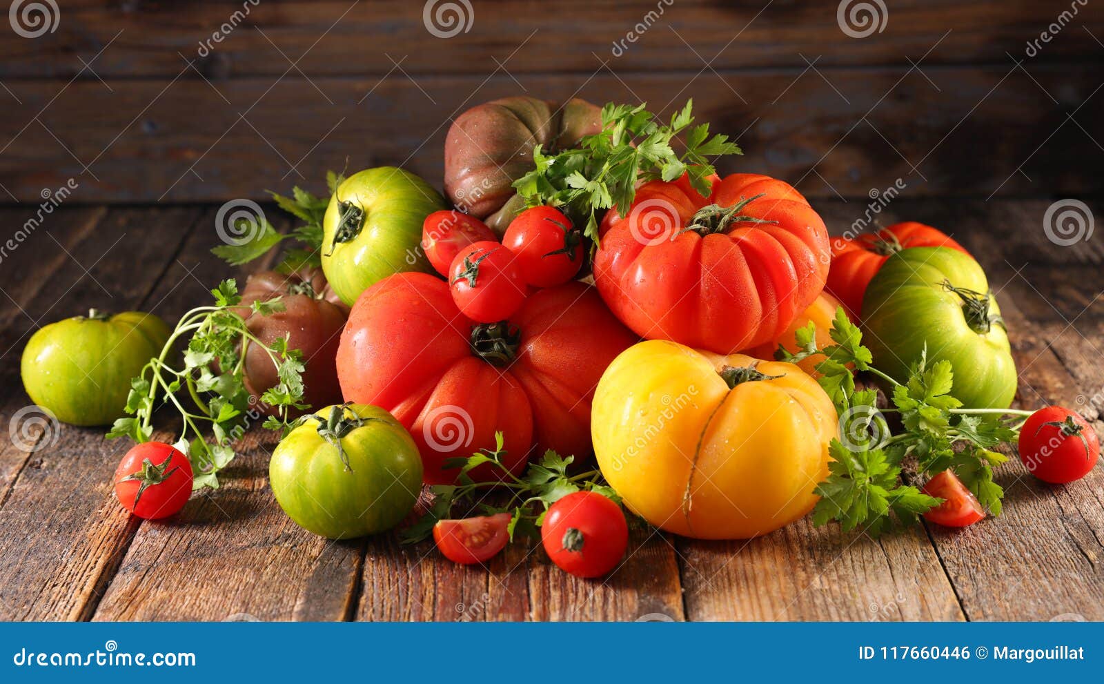 Different sort of tomatoes stock photo. Image of freshness - 117660446