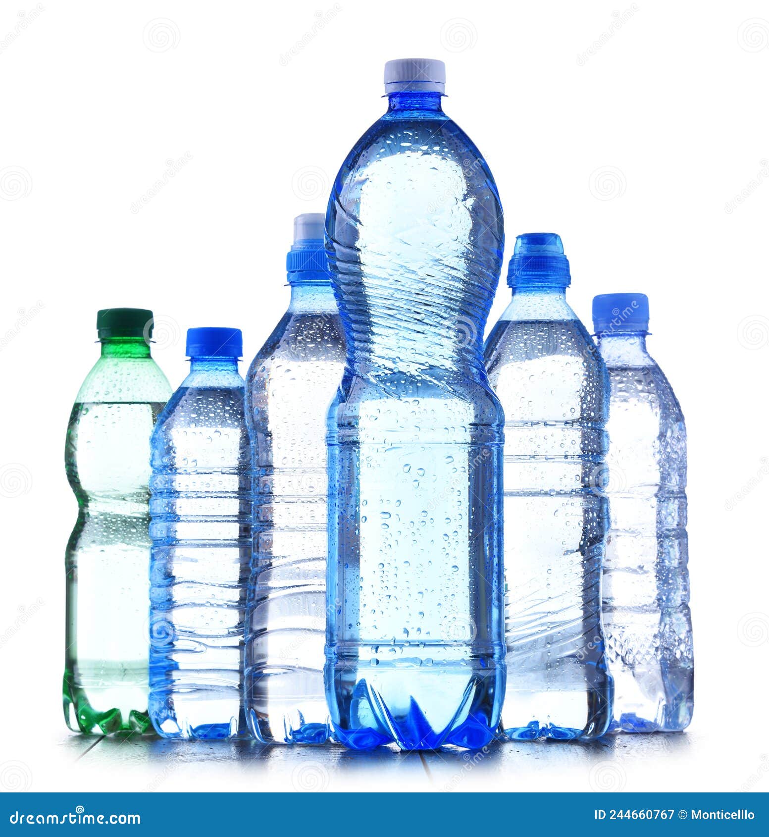 Different Sorts of Bottles Containing Mineral Water Stock Image - Image ...