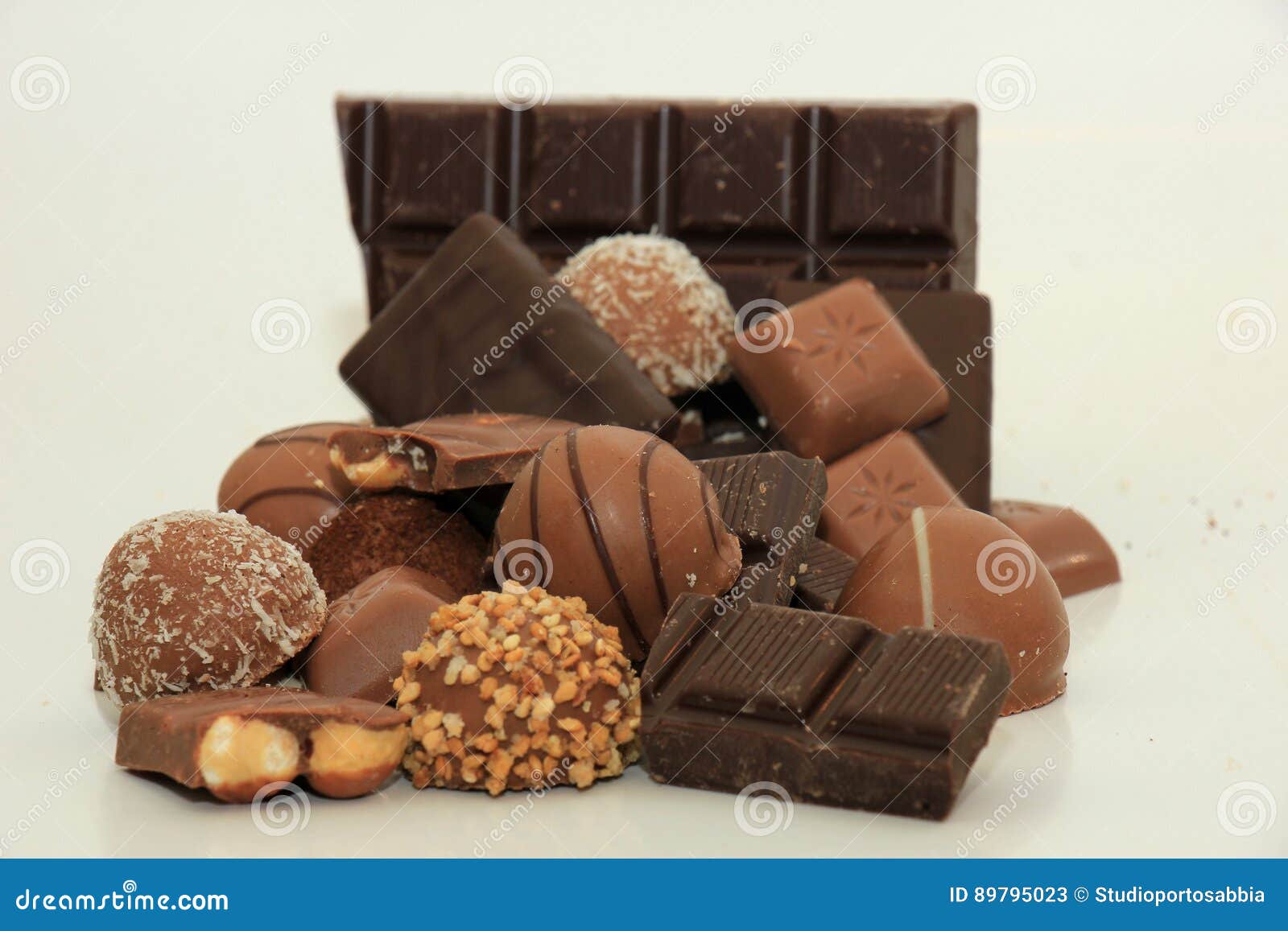 Different Sorts of Chocolates Stock Image - Image of confectionery ...