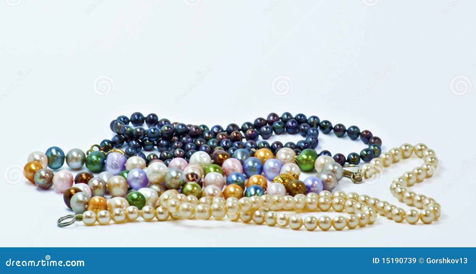 Different Sorts of Seed Pearl Isolated on White Stock Image - Image of ...